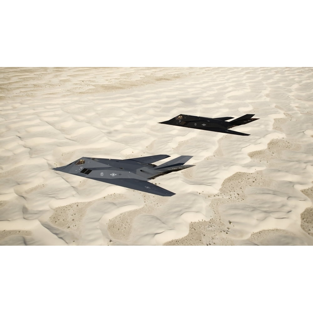 Two F-117 Nighthawk stealth fighters fly over White Sands National ...