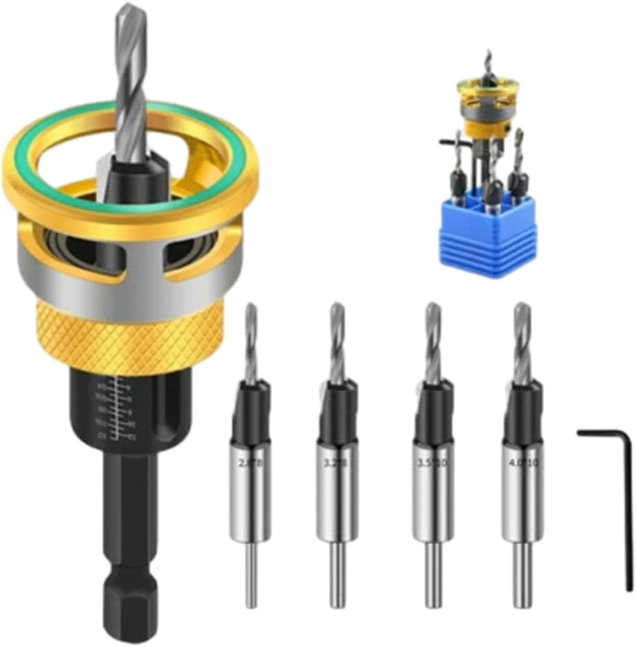 Two-Flute Counterbore with Depth Stop, 2026 Upgraded Features a Free ...