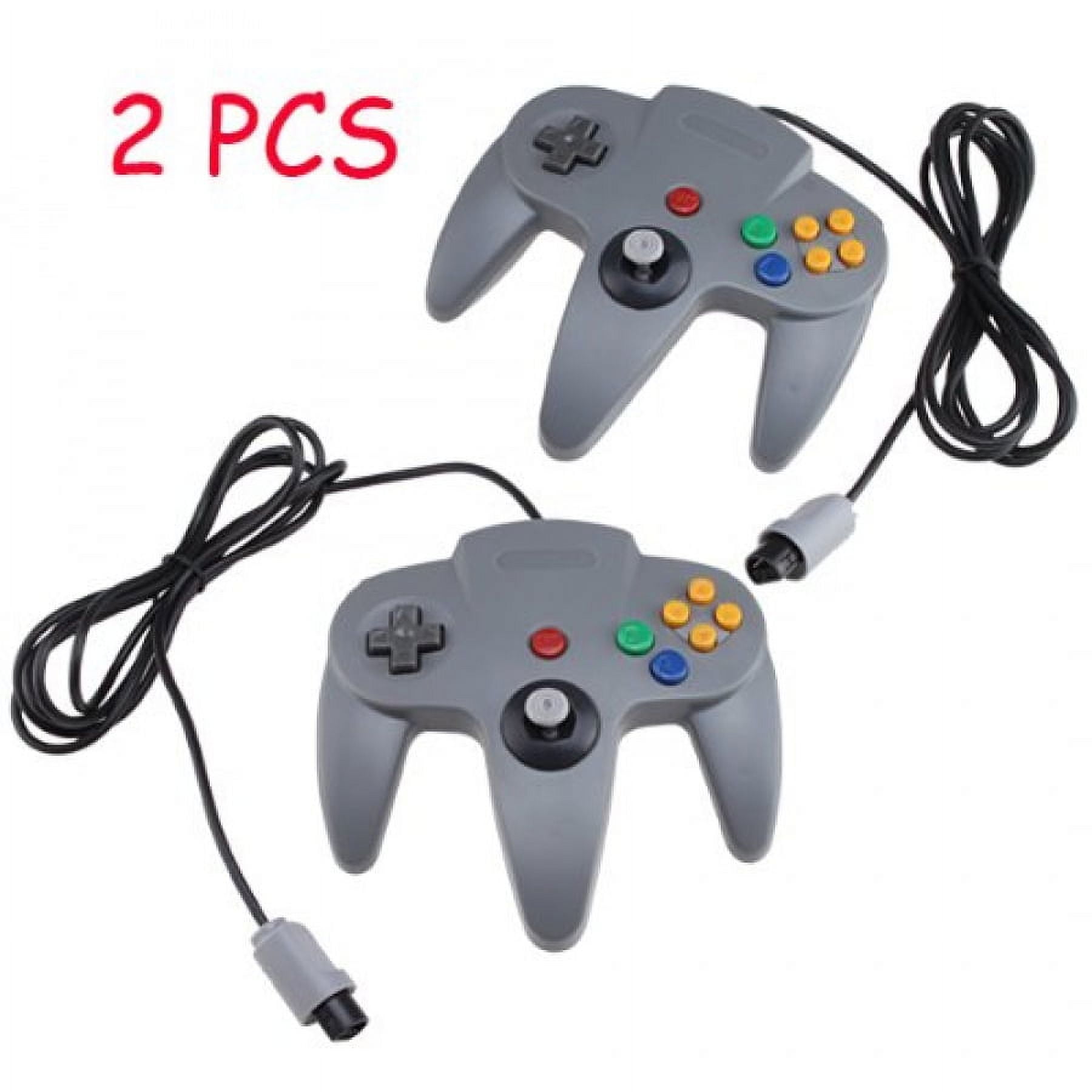 Two Game Controllers System for Nintendo 64 N64 - Gray - Walmart.com