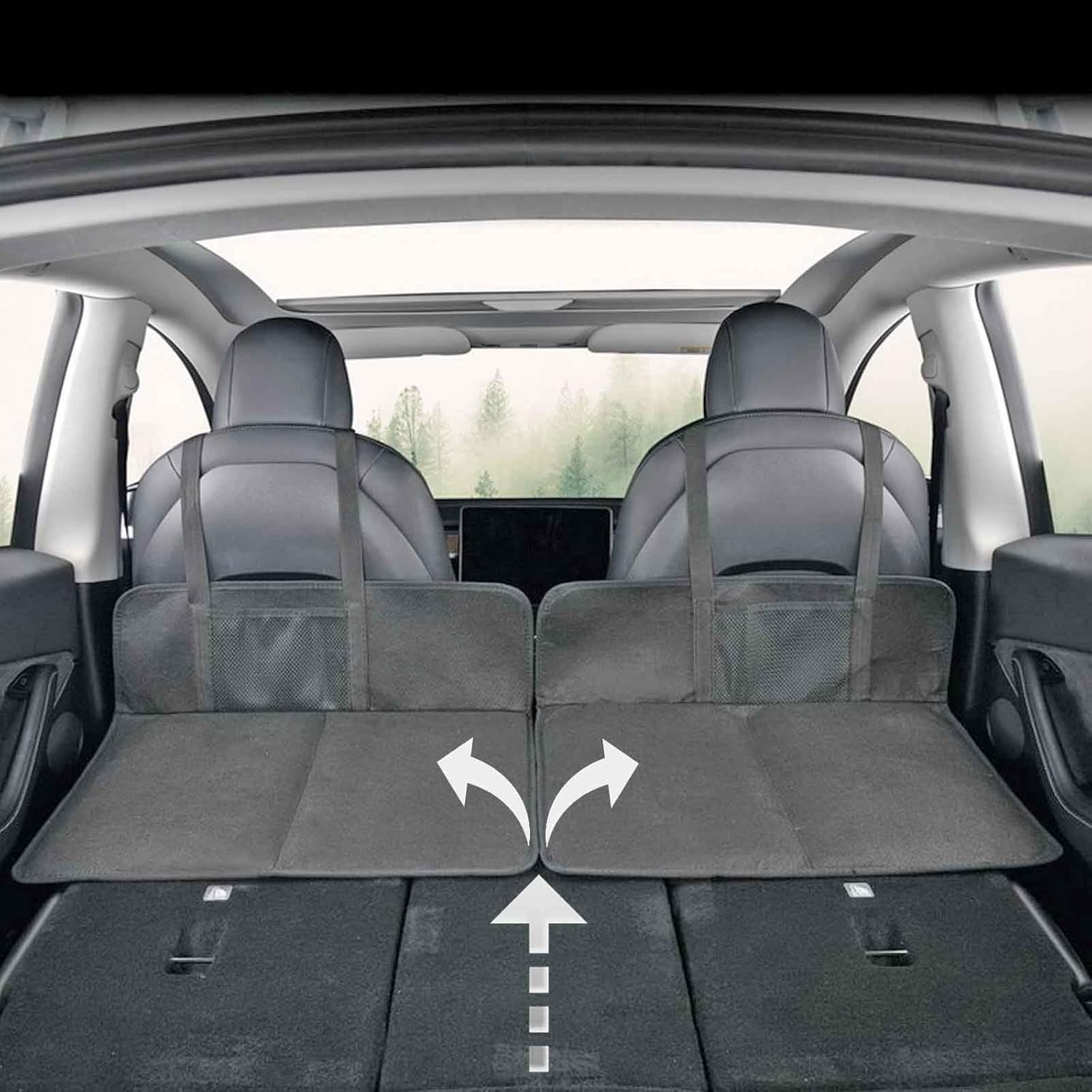 (Two Half for Single Bed) Car Camping Essential Mattress Plate ...