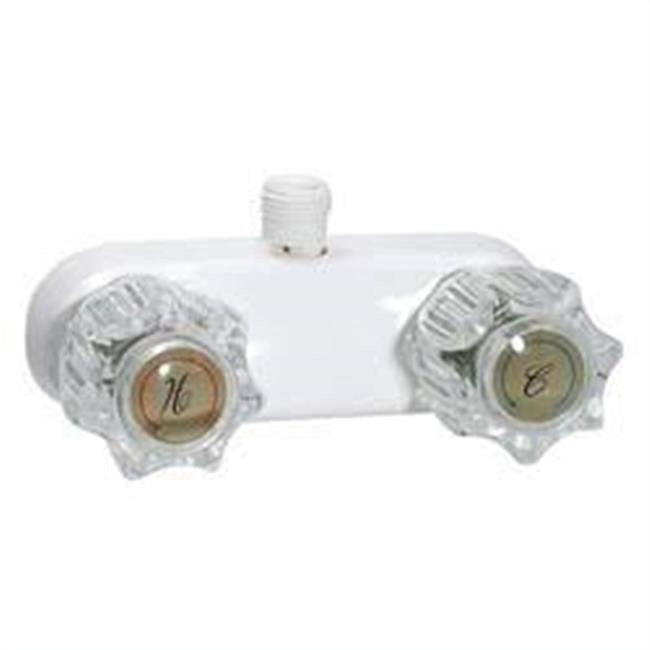 Two Handle 4 in. Shower Valve, White - Brass - Walmart.com