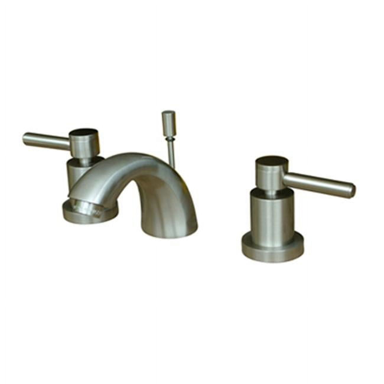 Two Handle 4 in. to 8 in. Mini Widespread Lavatory Faucet with Brass ...