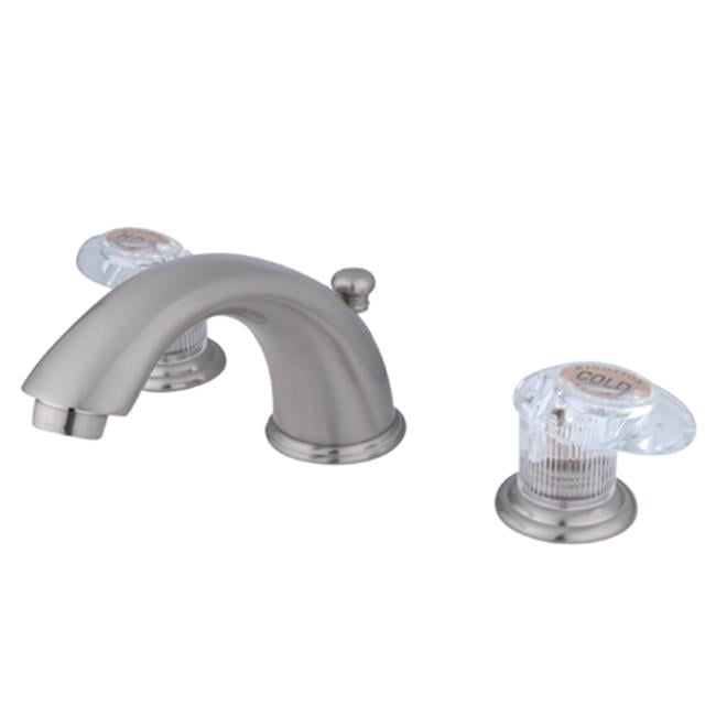 Two Handle 4 in. to 8 in. Mini Widespread Lavatory Faucet with Retail ...