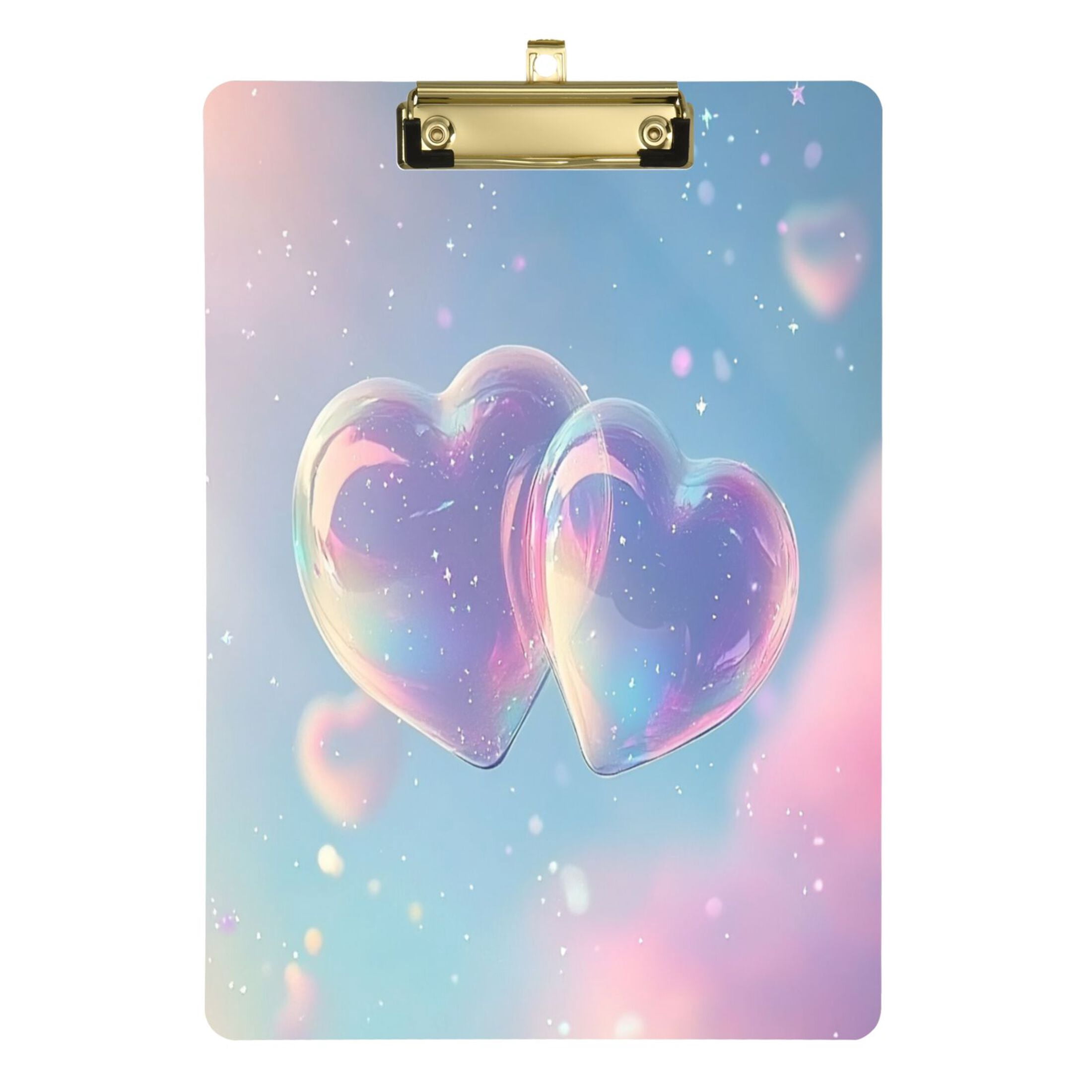 Two Heart-shaped Bubbles Acrylic Clipboards A4 Standard Size Clipboard ...