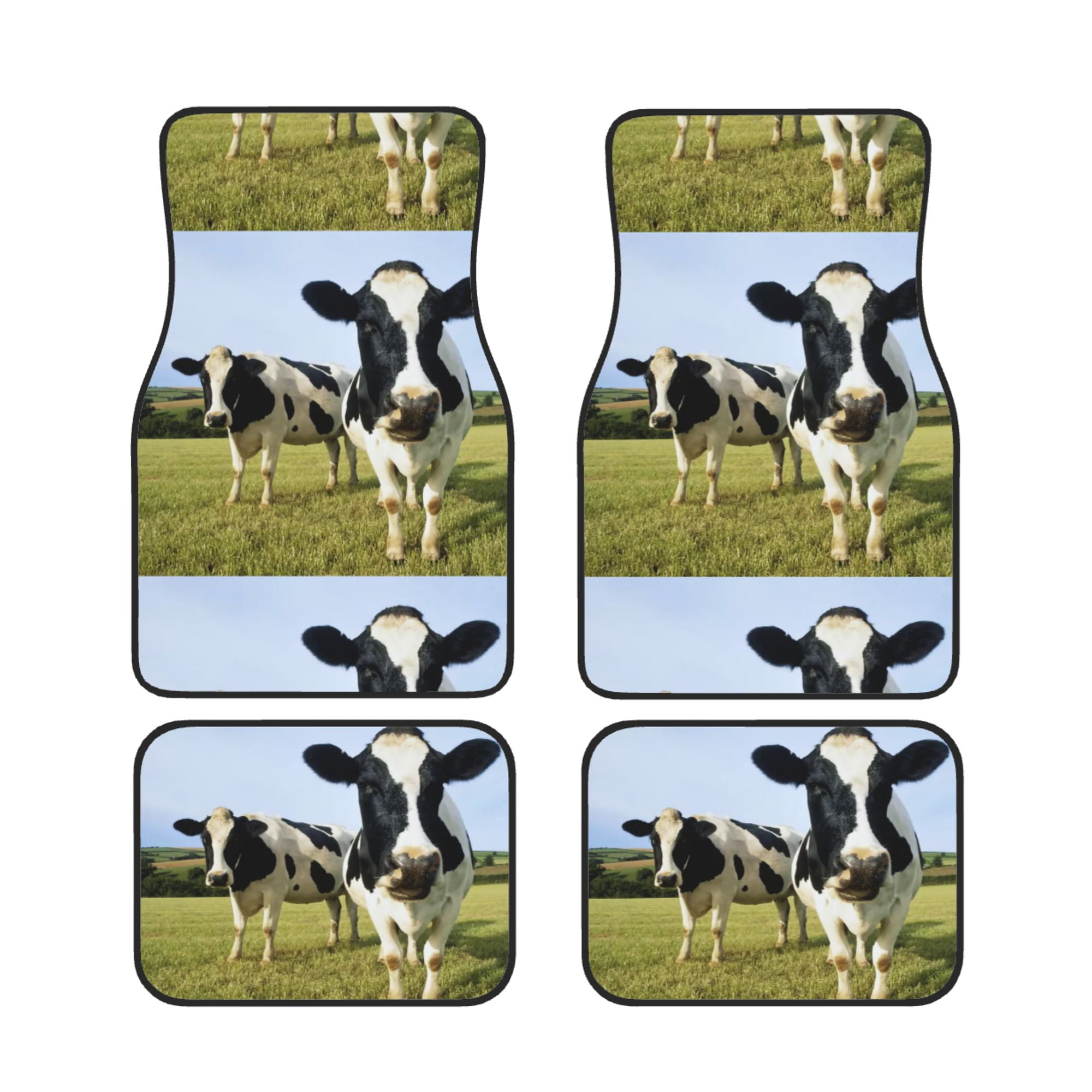 Two Holstein Cows Standing In Grass Farm Universal Fit Carpet Floor ...