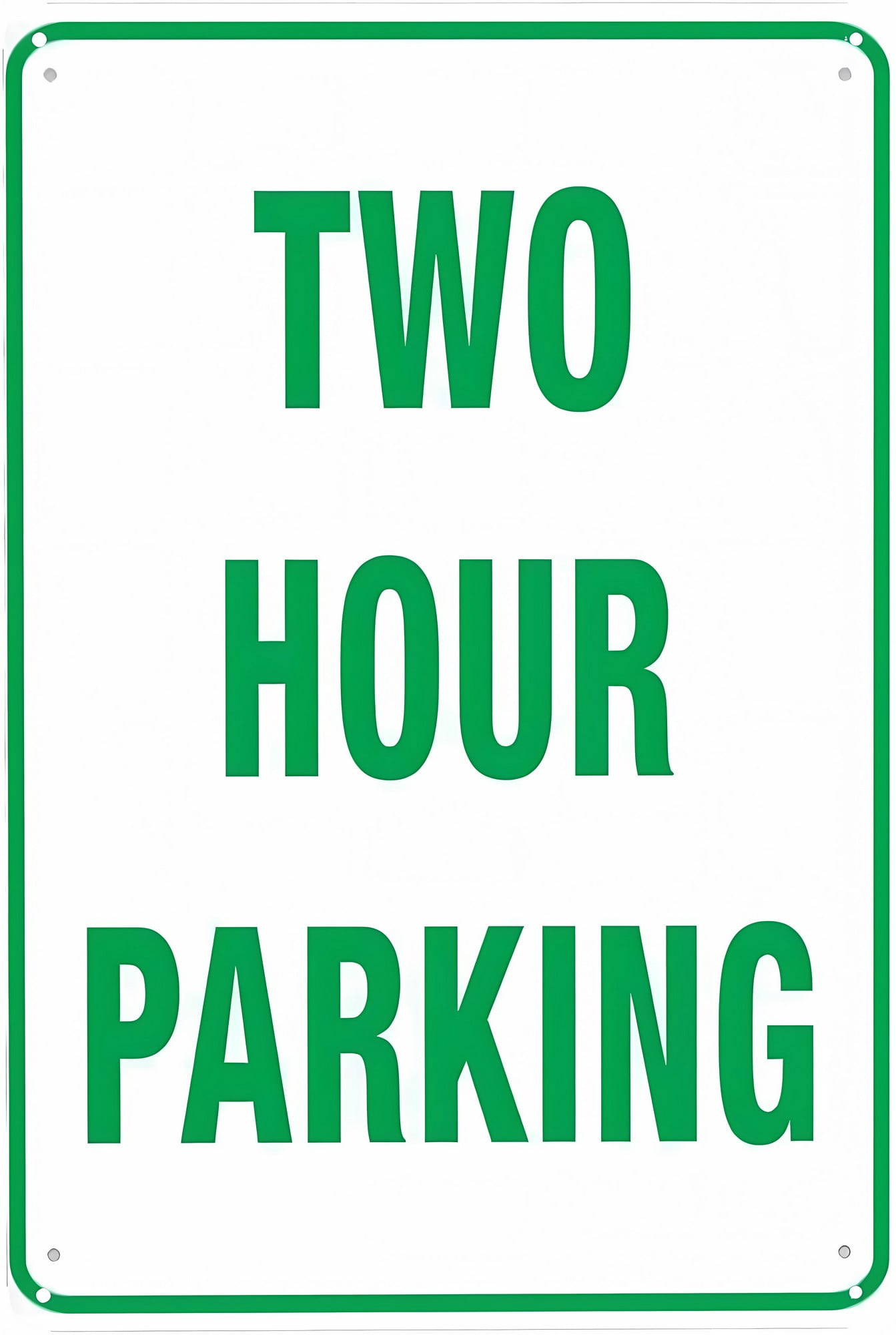 Two Hour Parking Sign - 8"x12" Vintage Metal Warning Sign, Short-Term ...