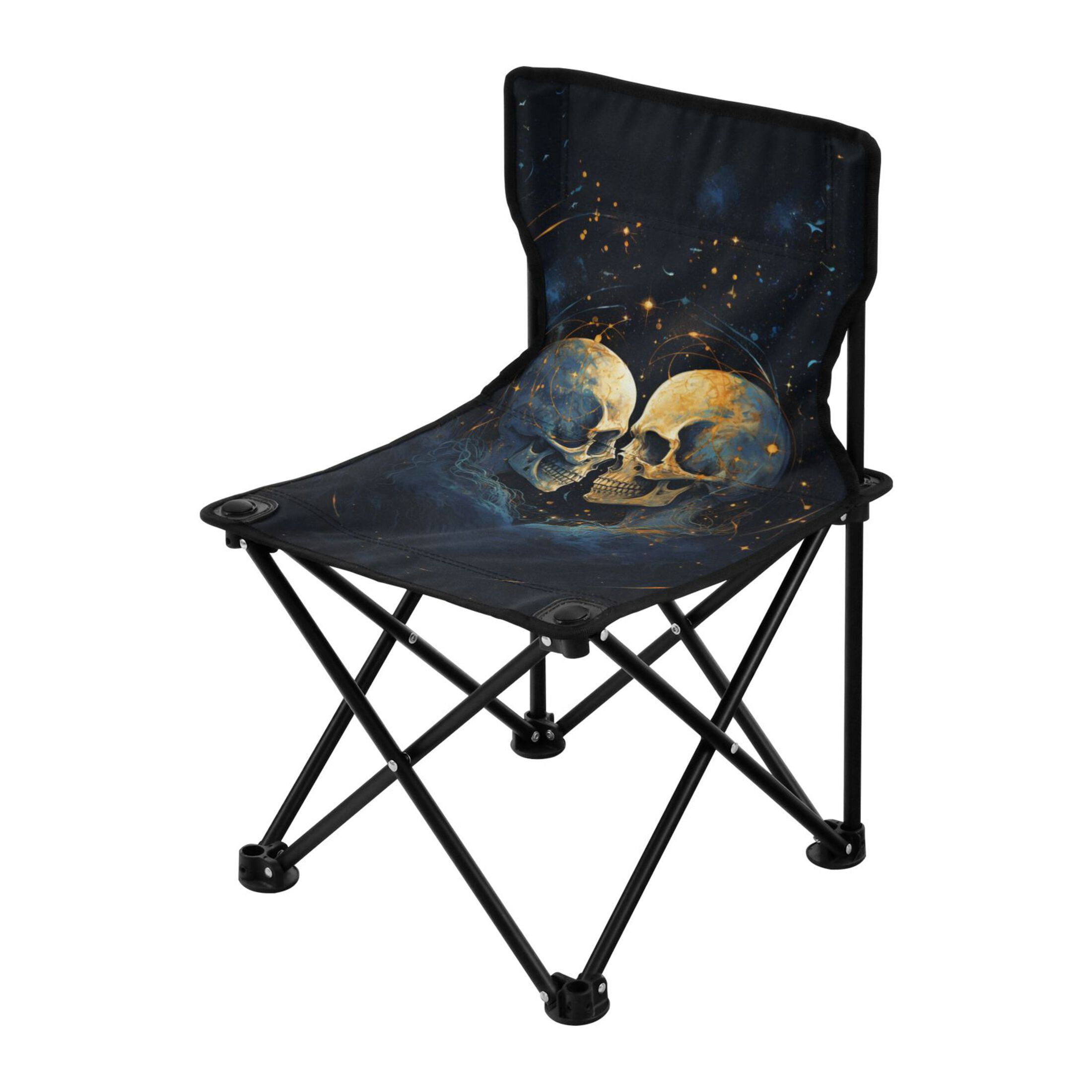Two Human Skeleton Portable Camping Chair Outdoor Folding Beach Chair ...