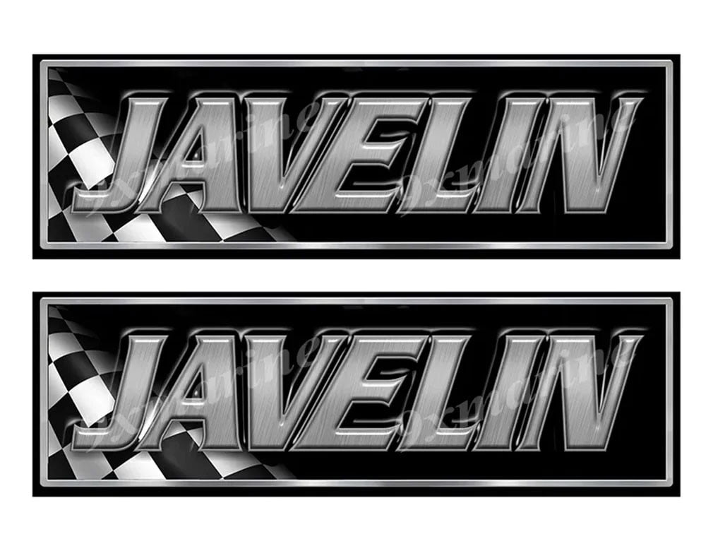 Two Javelin Classic Racing 10" long Stickers - Walmart.com