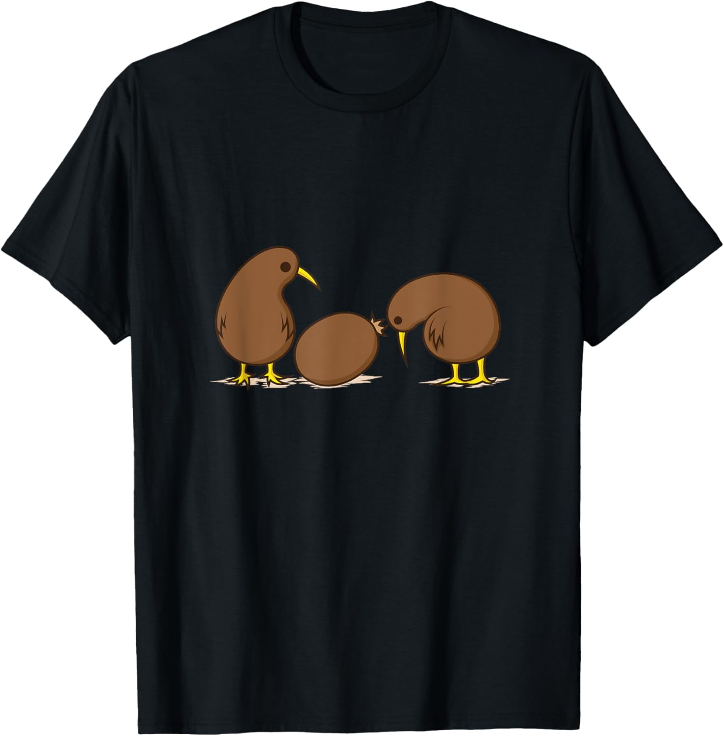 Two Kiwi Birds with one Kiwi Fruit T-Shirt - Walmart.com