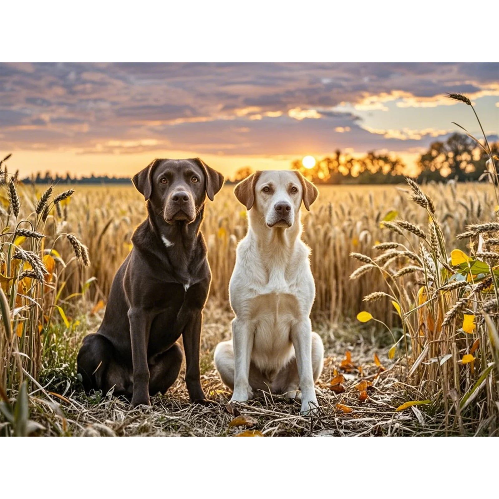 Two Labrador Retrievers Diamond Painting DIY Kits 5D Diamond Art Full ...