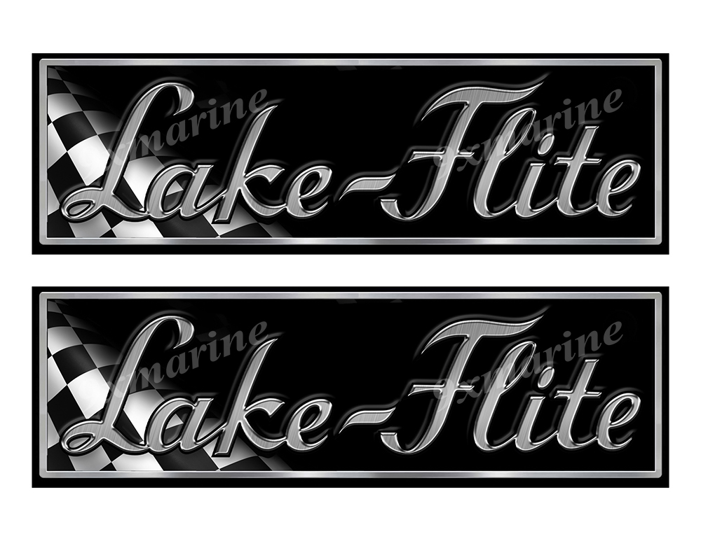 Two Lake Flit Boat Classic Racing 10" long Stickers - Walmart.com
