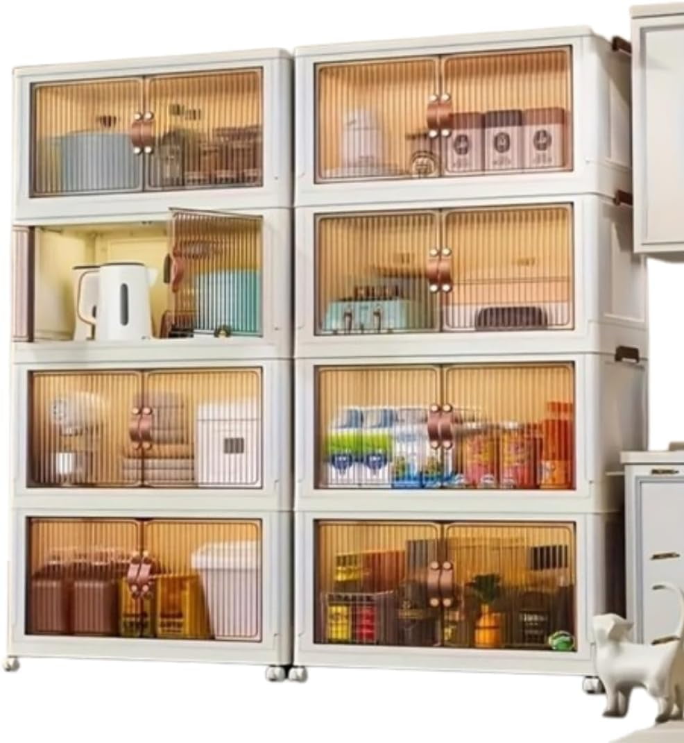 Two-Layer Oversized Plastic Storage Box – Foldable Stacked Storage ...