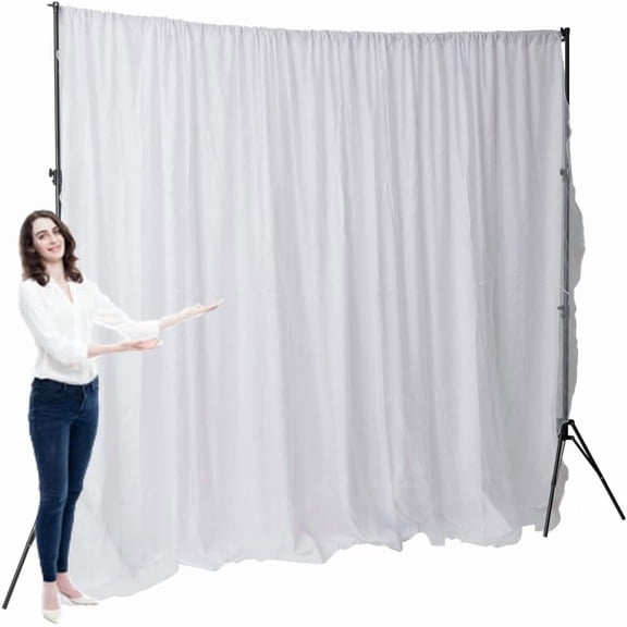 Two Layers Backdrop Made with One Piece Chiffon Tulle & Polyester for ...