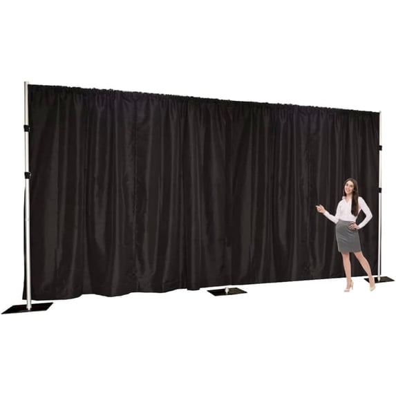 Two Layers Backdrop Made with One Piece Chiffon Tulle & Polyester for ...
