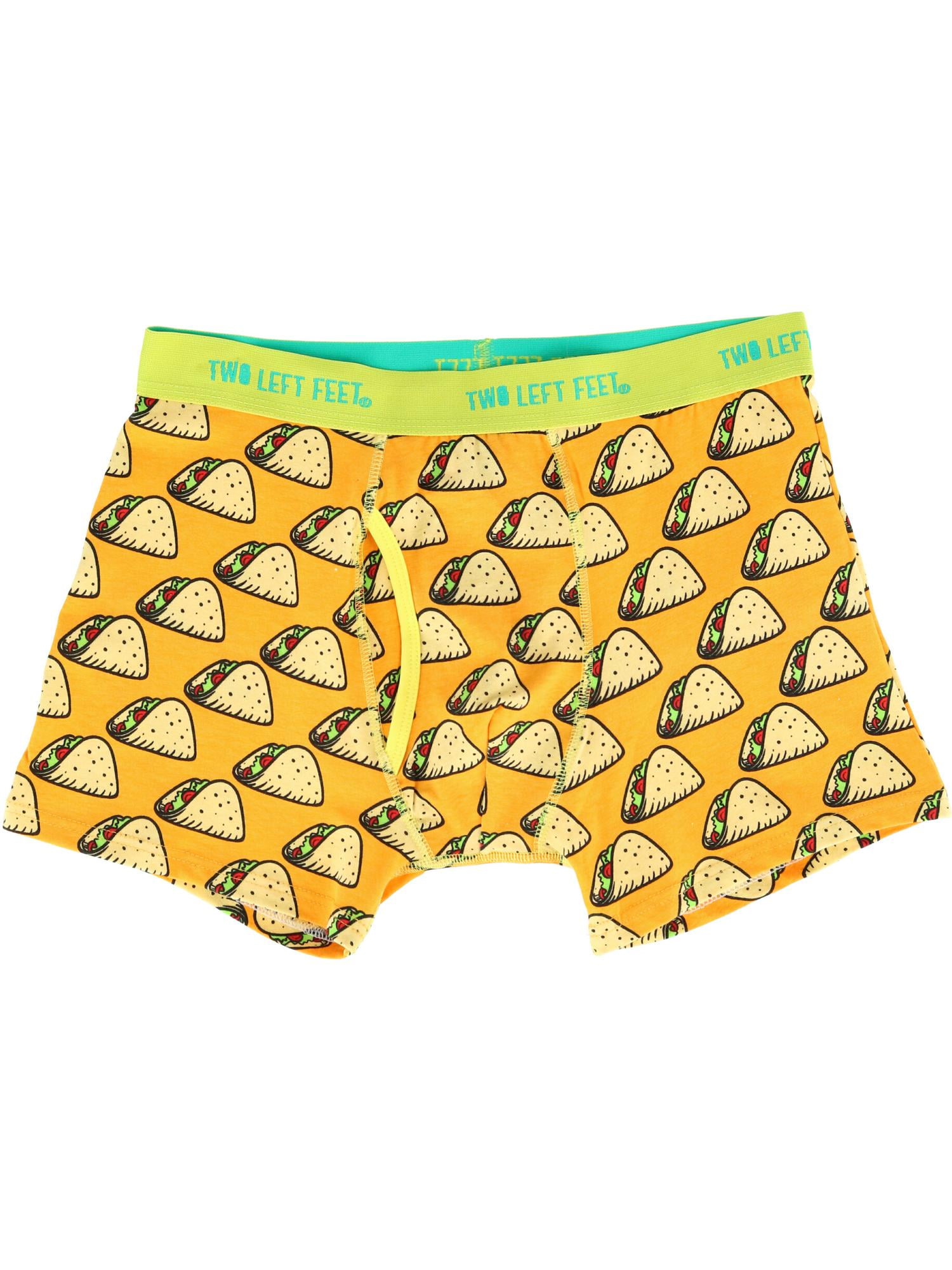 Two Left Feet Taco Print Boxer Briefs (Men's) - Walmart.com