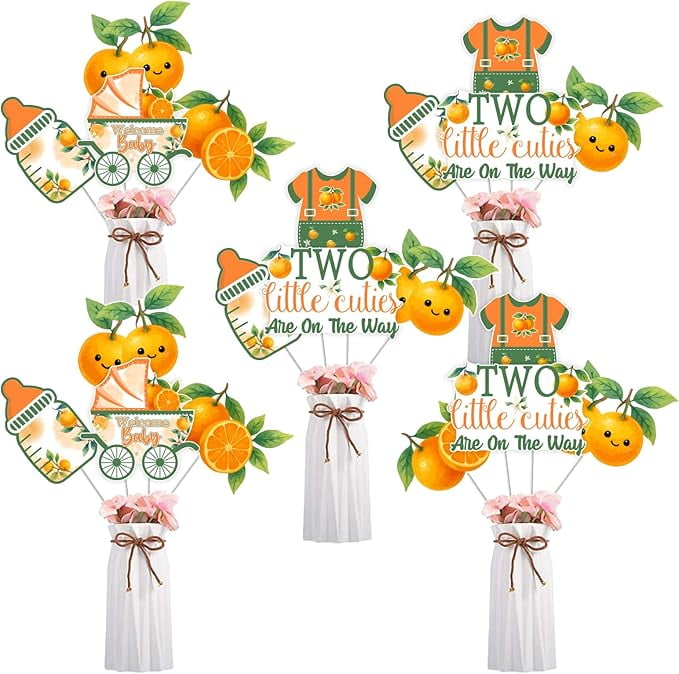 Two Little Cuties Baby Shower Decorations, Two Little Cuties Are On the ...