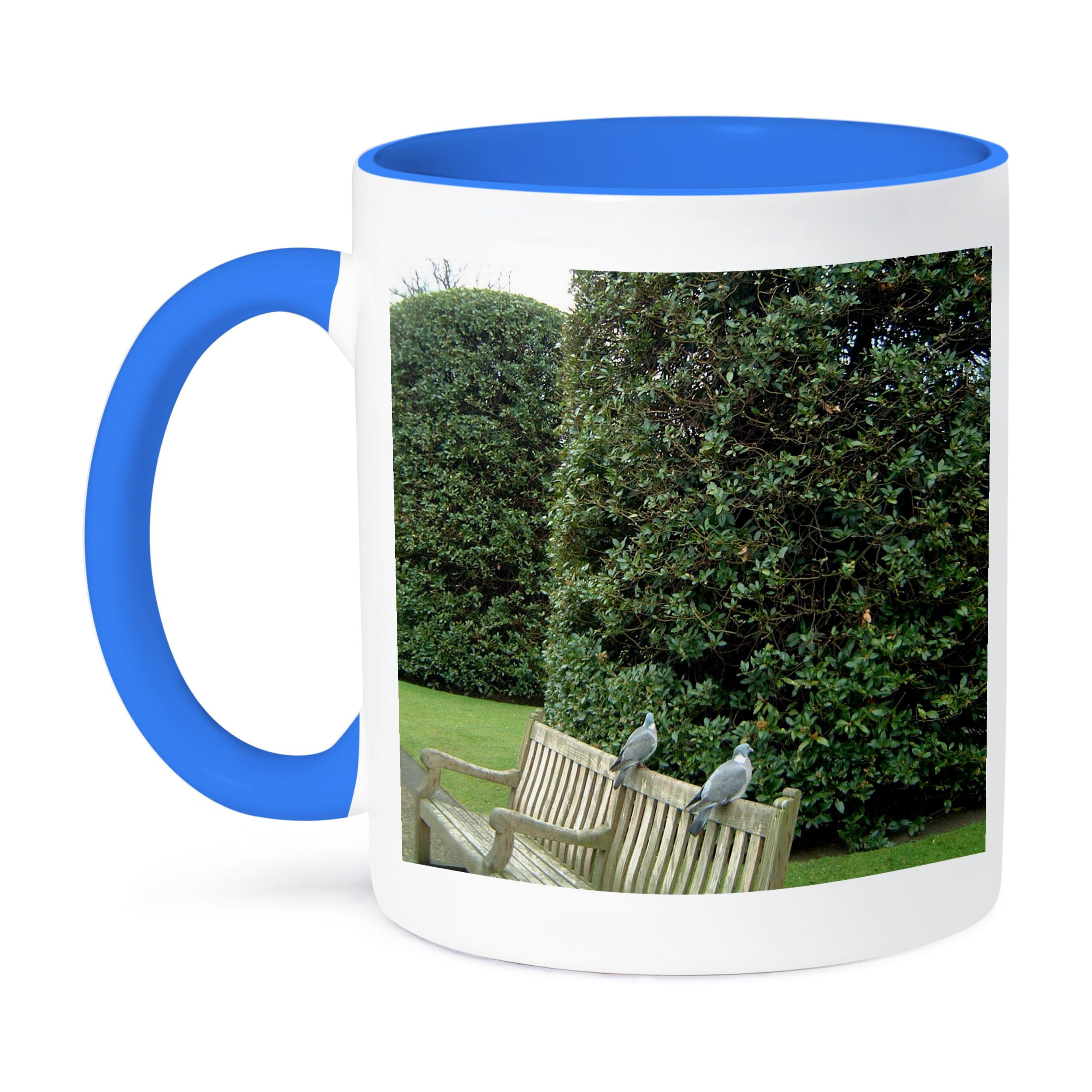 Two Love Birds Sitting On The Back Of A Bench In Hyde Park London, 15oz ...