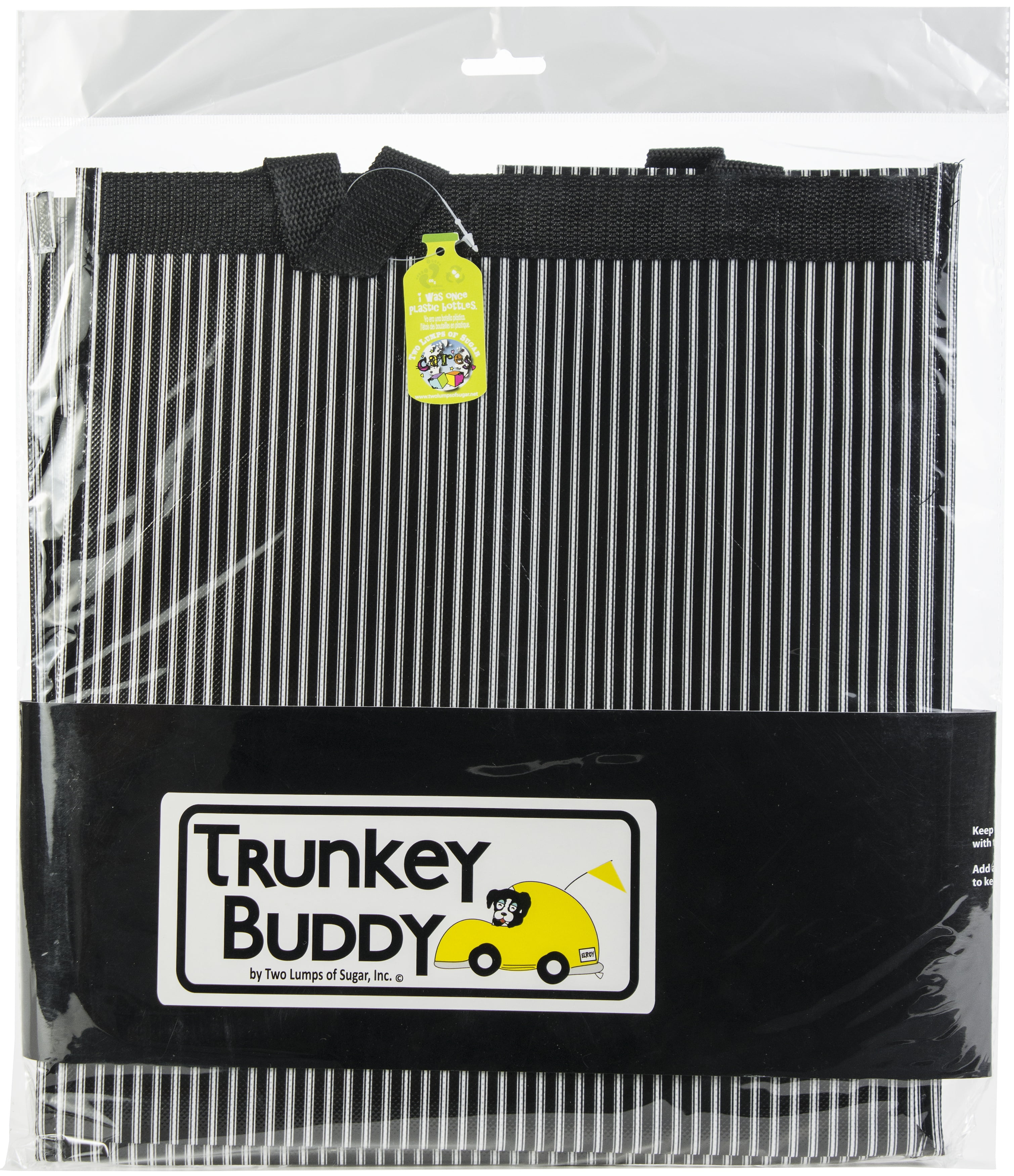 Two Lumps Of Sugar Trunkey Buddy Trunk Tote-Black & White Stripe ...