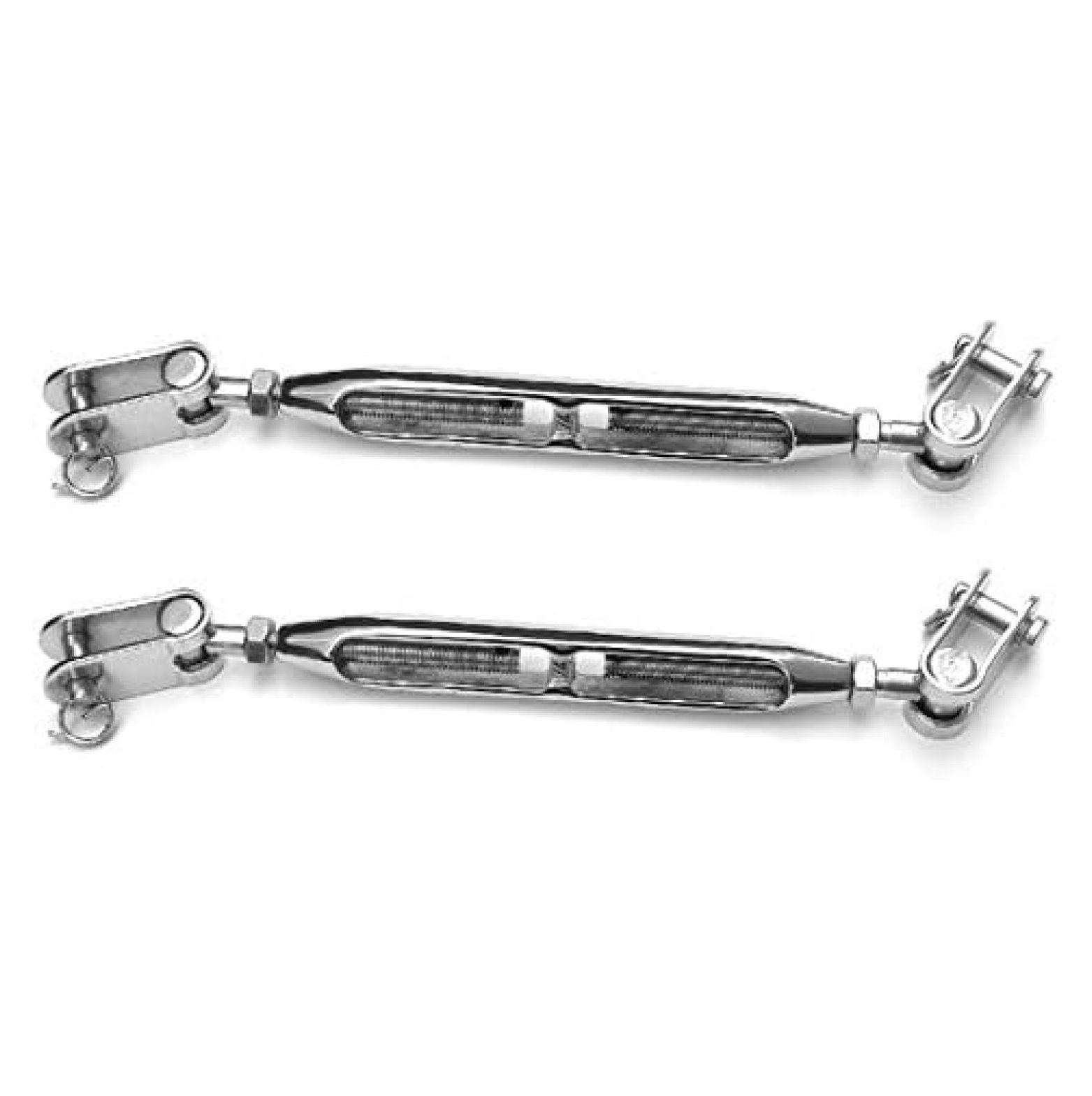 Two Marine Grade Stainless Steel Open Body Turnbuckle 1/4" - Walmart.com