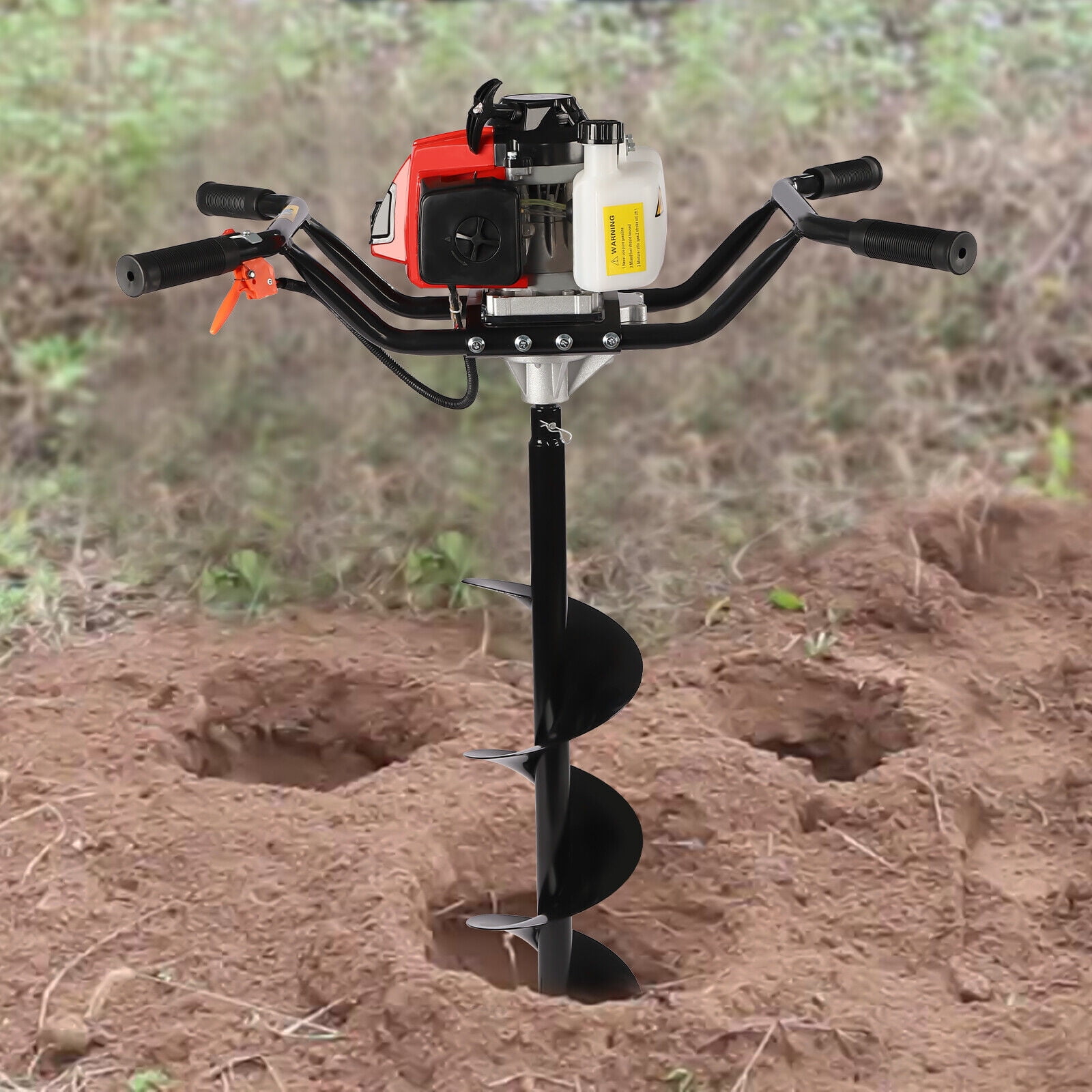 Two Men 2 Stroke 2.2kw 3HP Gas Power Post Hole Digger Honda Engine with ...