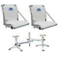 Two Millennium Marine WHITE Pro-M 100 Adjustable Reclining Max Comfort ...