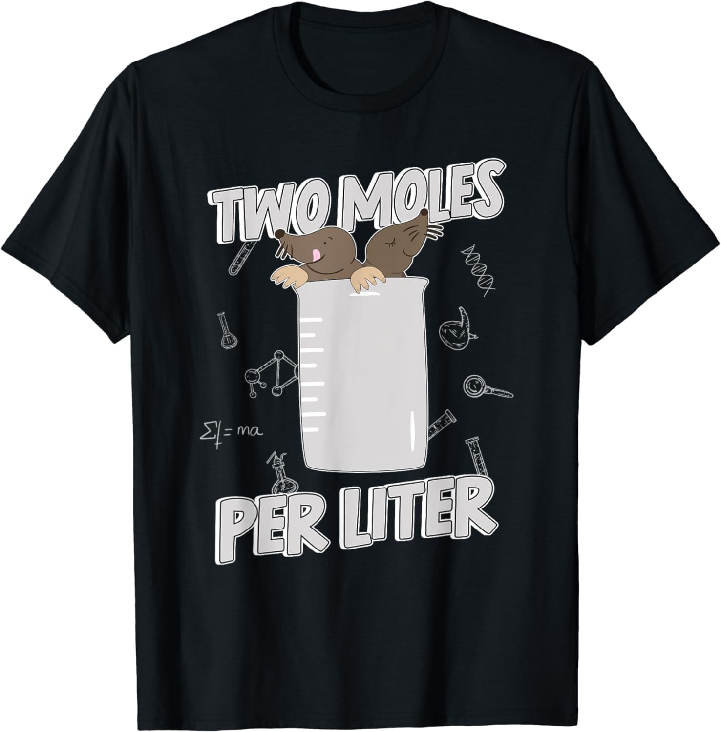Two Moles Per Liter Chemistry & Science T-Shirt - Walmart.com