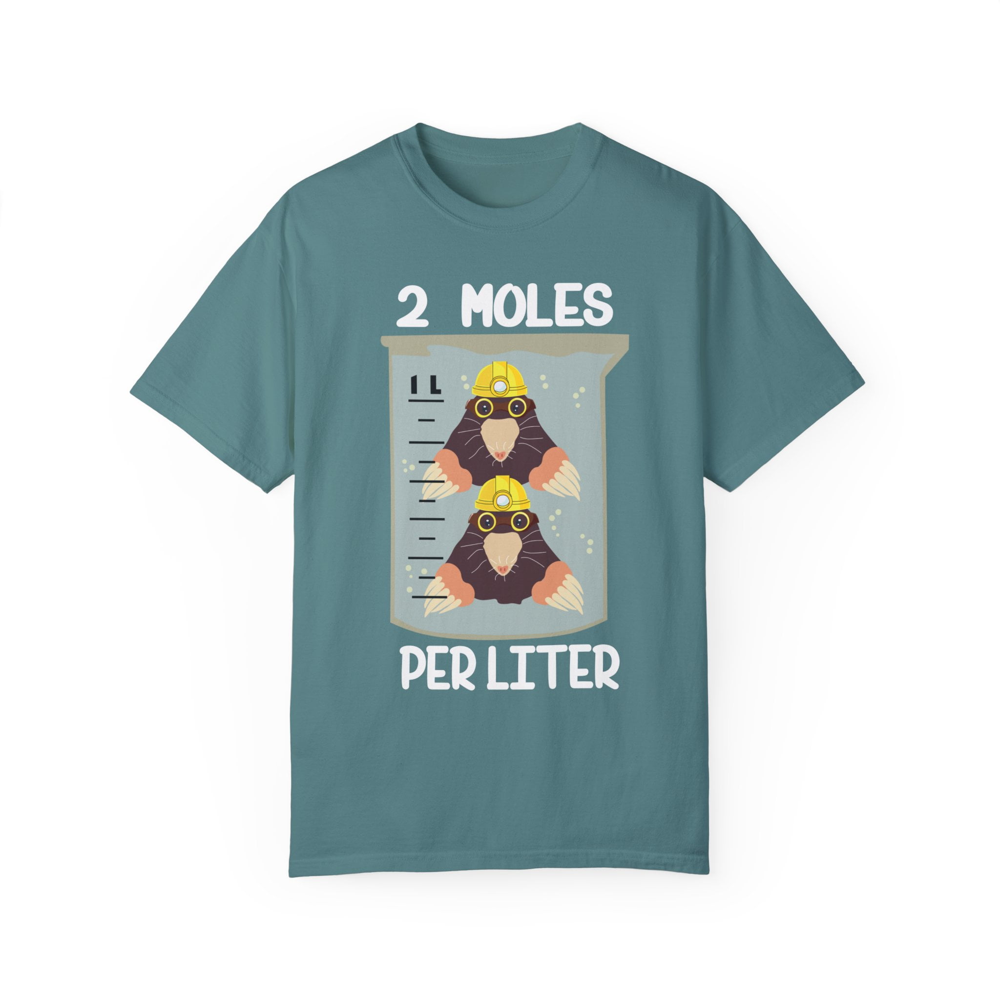 Two Moles Per Liter Humor Geek Students Men Women Funny Mole Scientists ...