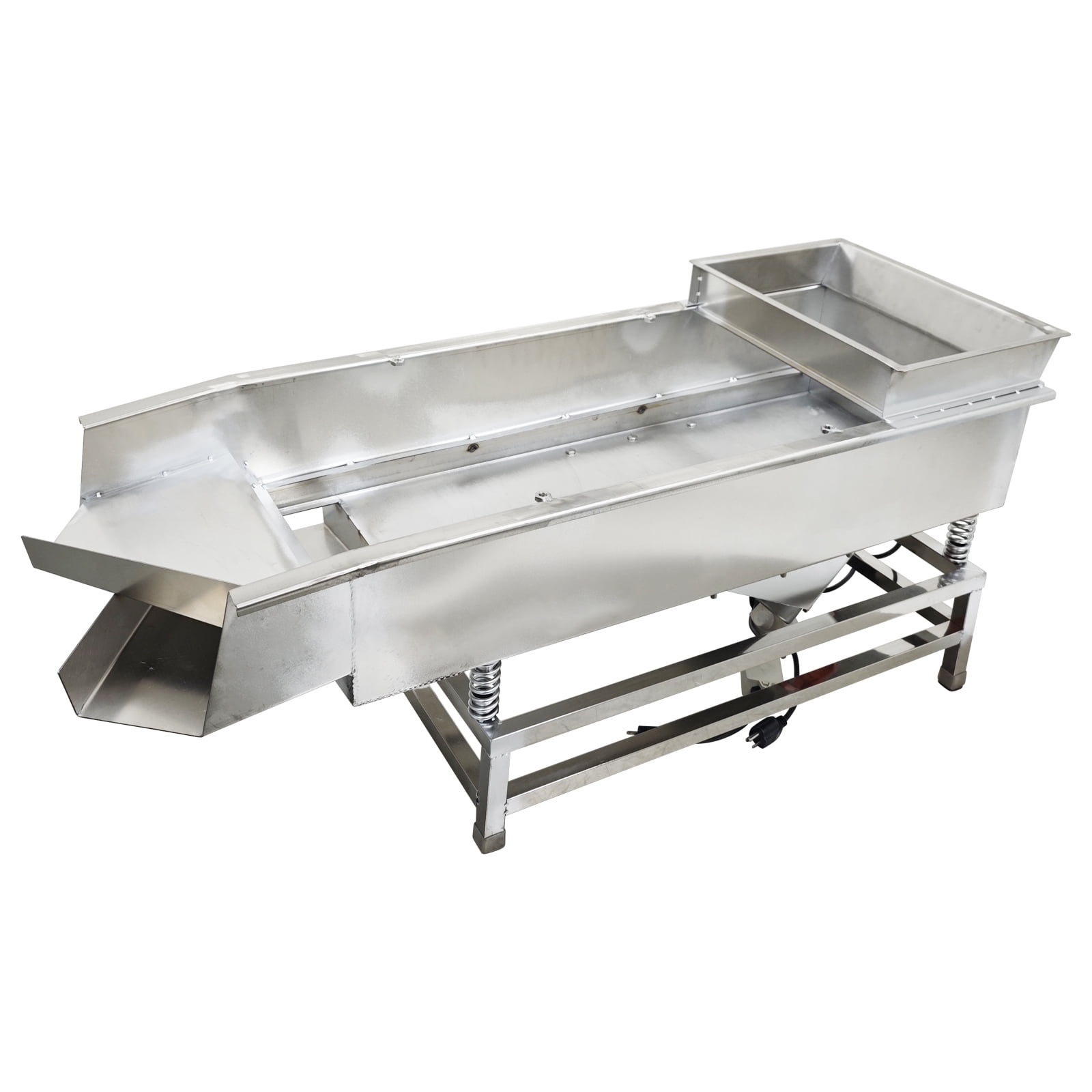 Two Motors Electric Linear Vibrating Sifter Straight Sieve Shaker Body ...