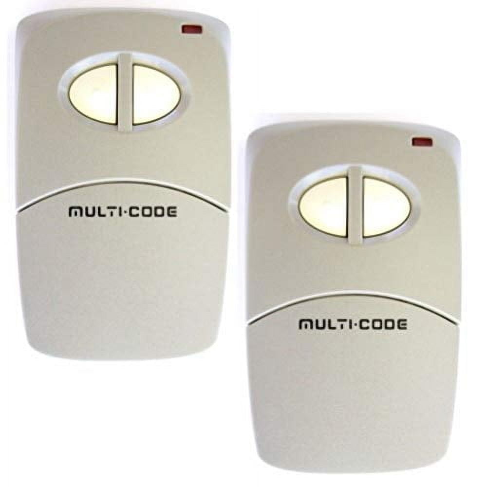 Two MultiCode 4120 300mhz 10 Code Gate Garage Remote Control Linear ...
