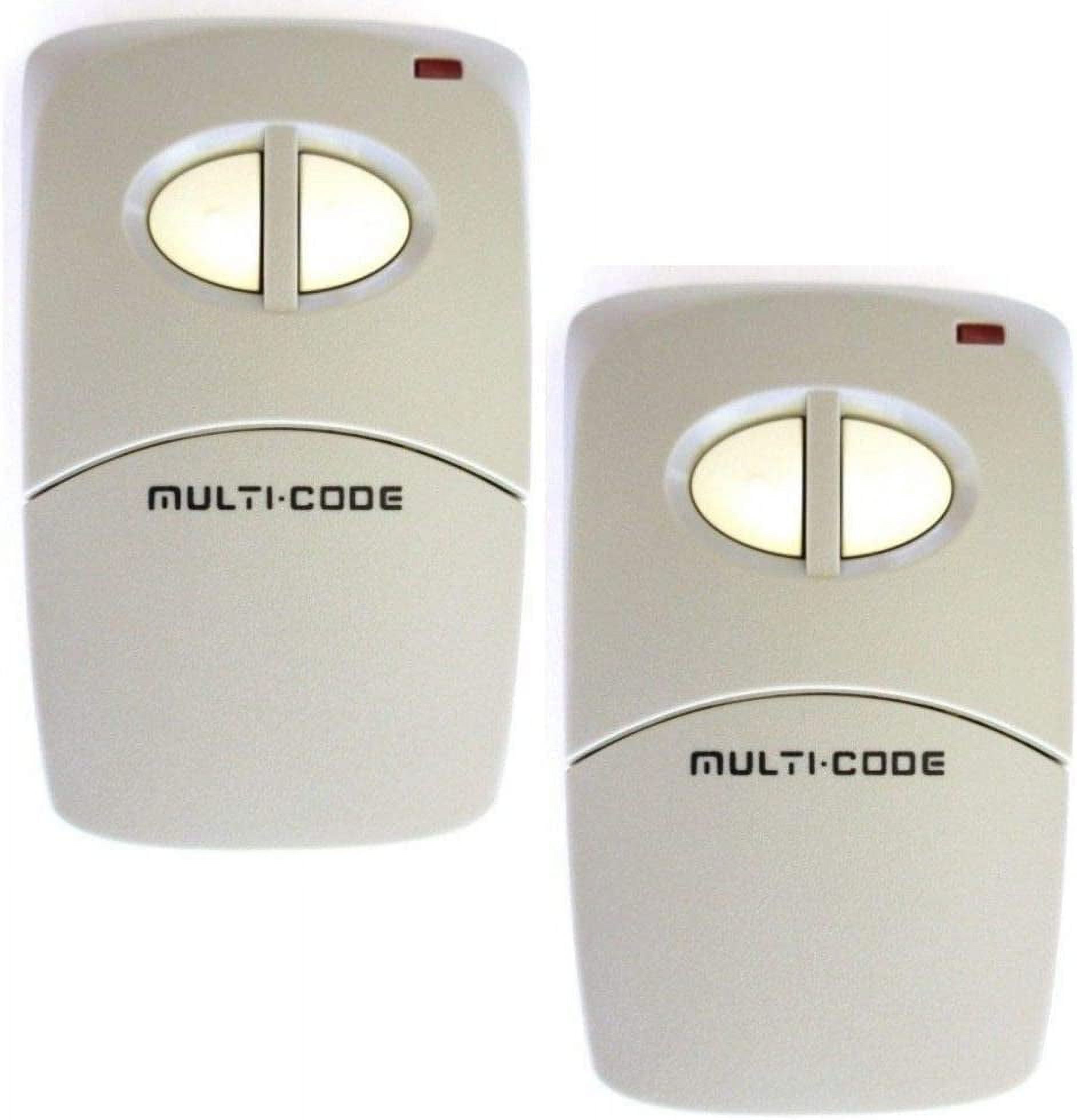 Two MultiCode 4120 300mhz 10 Code Gate Garage Remote Control Linear MCS412001 (3089 308911 4120 ...