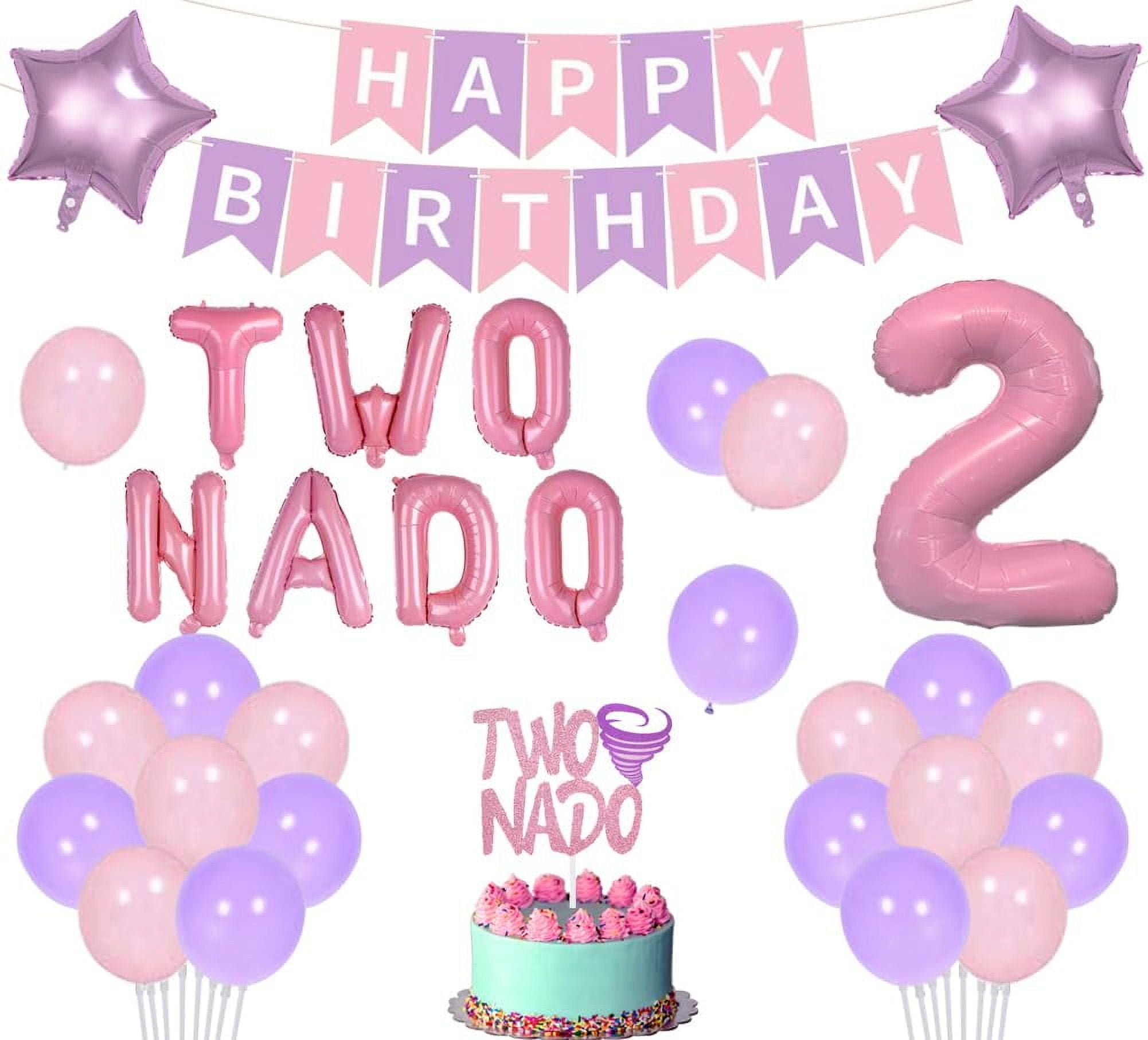 Two Nado Birthday Party MMF7 Decorations for Girls Two Nado Balloons ...