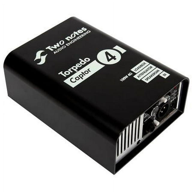 Two Notes Audio Engineering Torpedo Captor Loadbox/Attenuator/DI Black ...