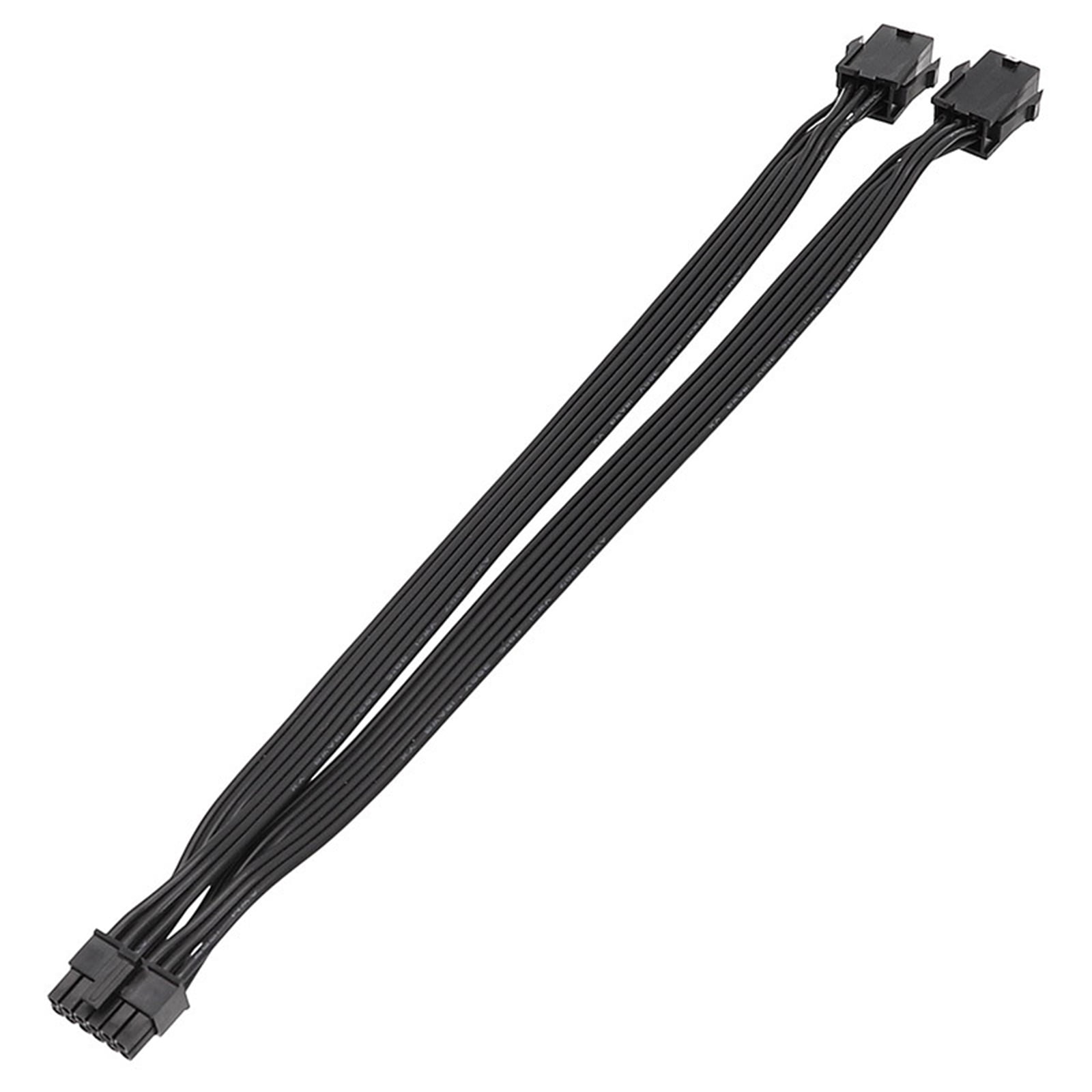 Two PCIe 6Pin Female to 12Pin Male GPU Power Adapter Cable for RTX30 ...