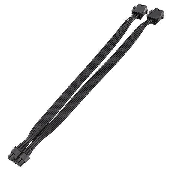 Two PCIe 6Pin Female to 12Pin Male GPU Power Adapter Cable for RTX30 ...
