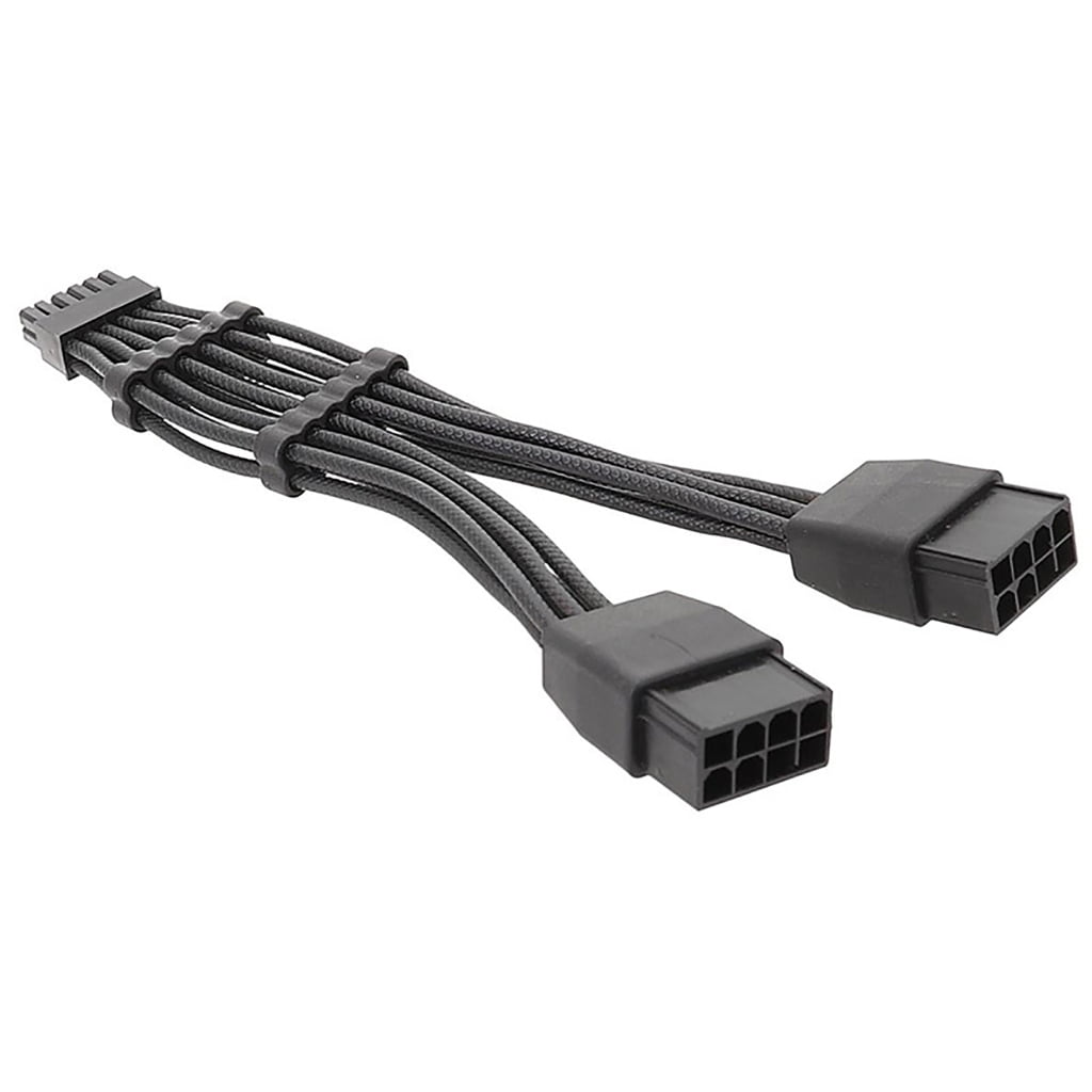 Two PCIe 8Pin (6+2P) Female to 12Pin Male GPU Power Adapter Cable for ...