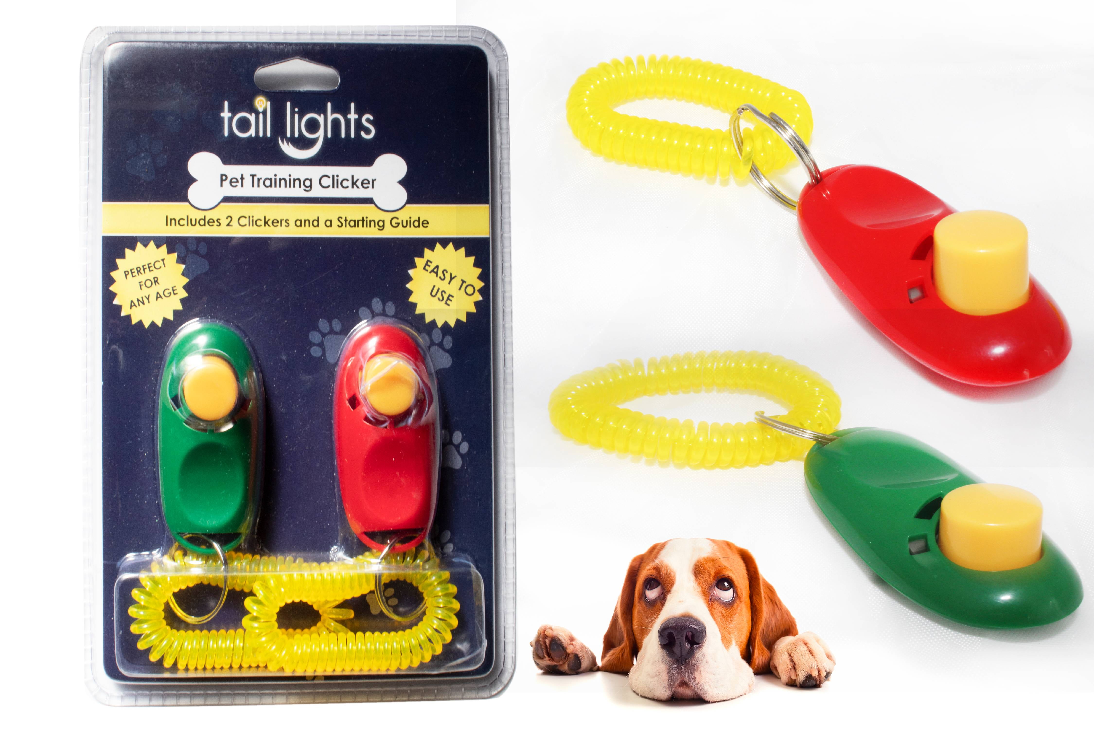 Two Pack Pet Training Clickers with Comprehensive Training Guide ...