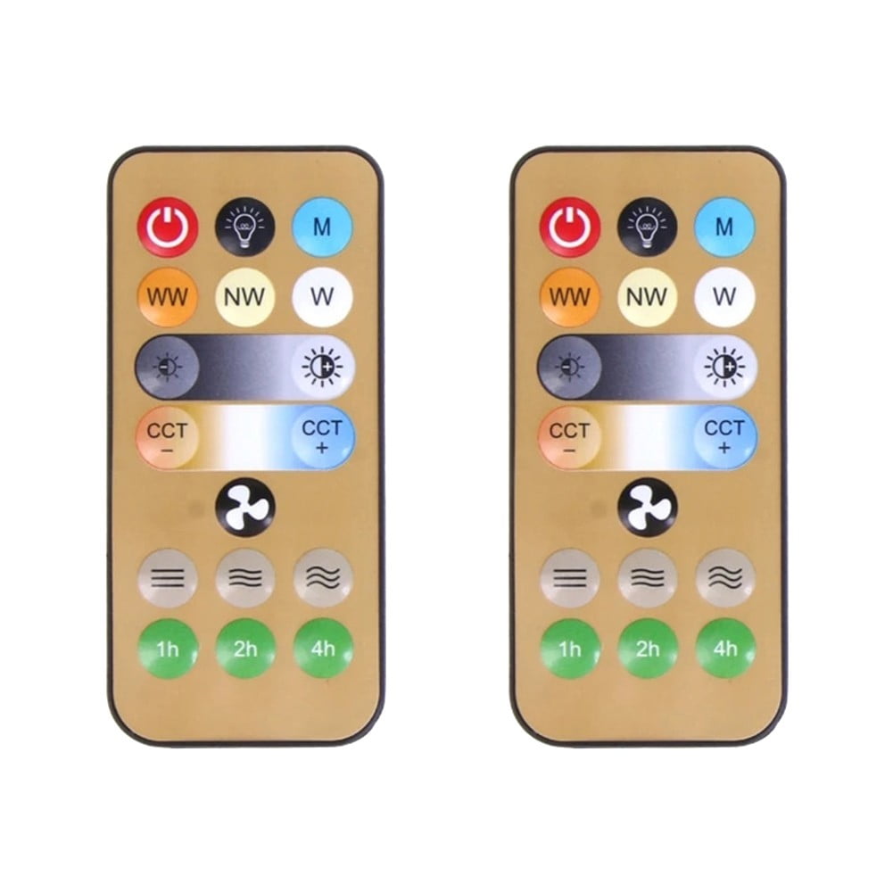 Two Pack Wireless Remotes for Easy For E27 Ceiling Fan and Light ...