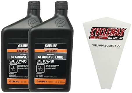 Two Pack compatible with Yamaha Lower Unit Gearcase Lube Oil ACC-GEARL ...