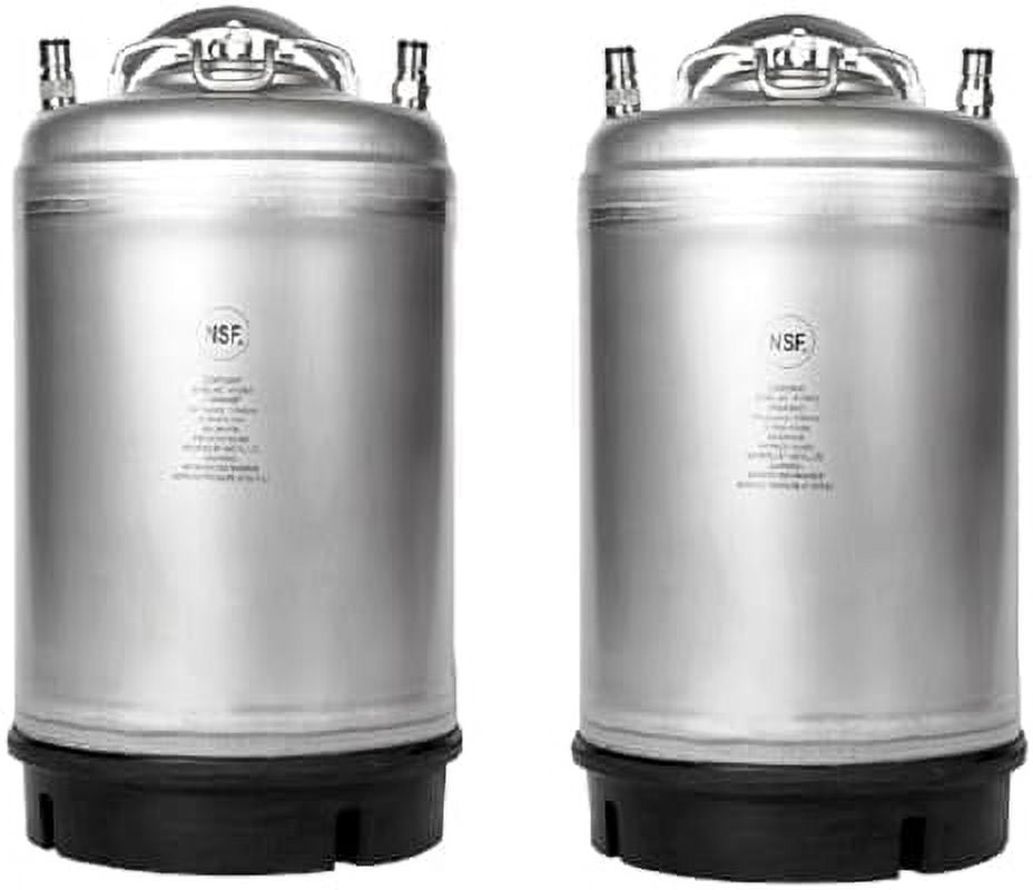 Two Pack of New 3 Gallon Ball Lock Kegs with a Single Handle - Walmart.com