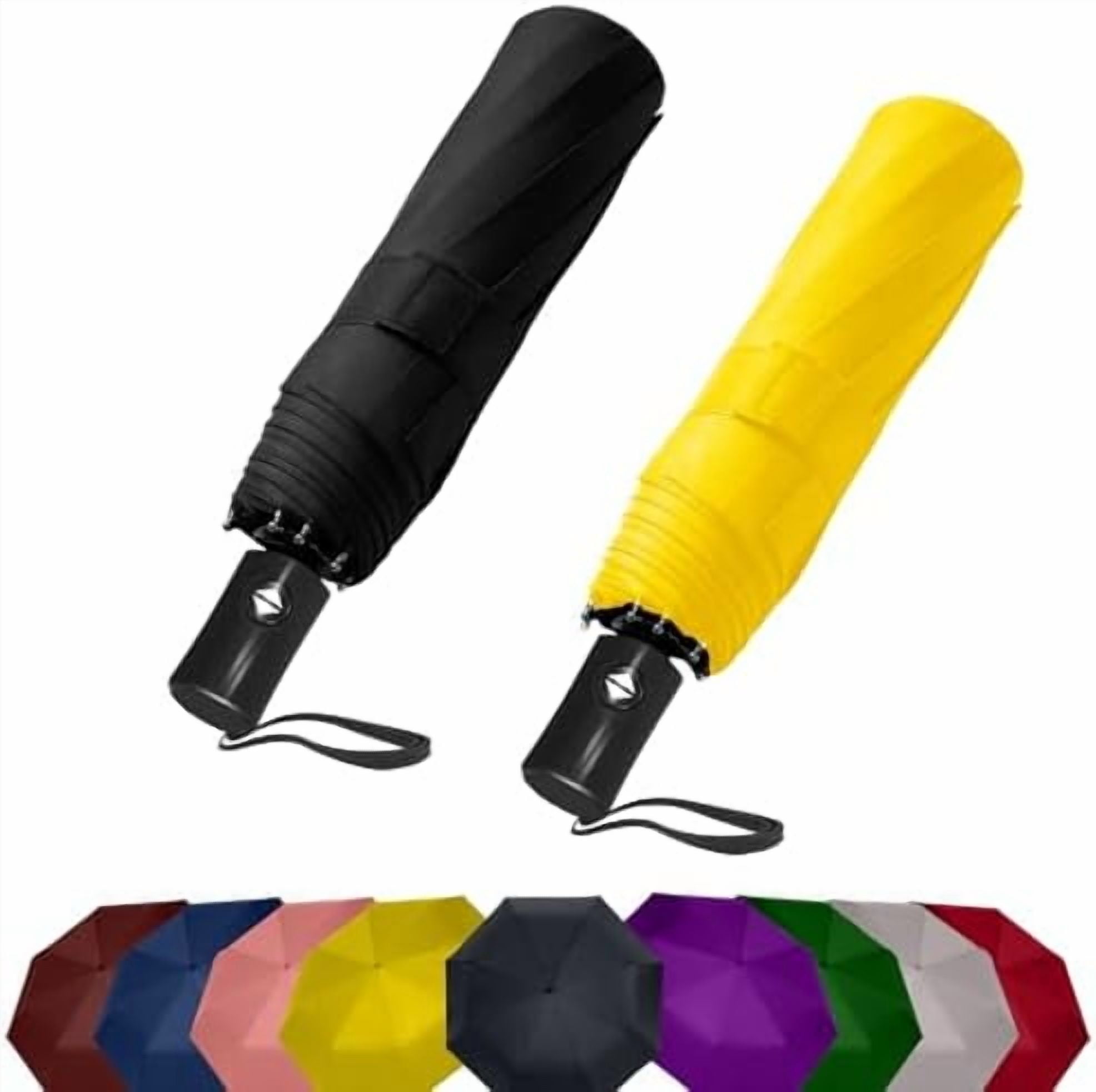 Two Packs Auto Open & Close Small Travel Umbrella for Backpack ...