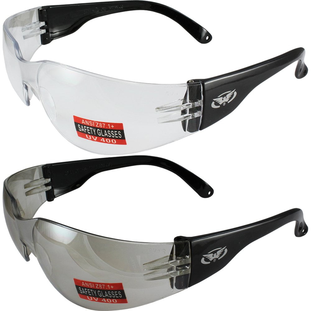 Two Pairs of Global Vision Rider Safety Motorcycle Riding Sunglasses ...
