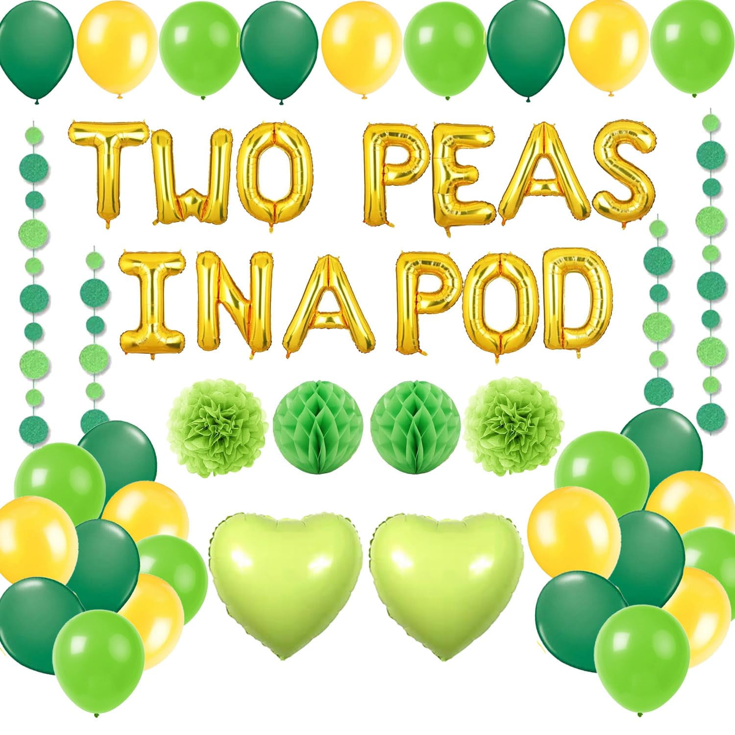 Two Peas In a SSF20 Pod Baby Shower Decorations, Twins Baby Shower ...