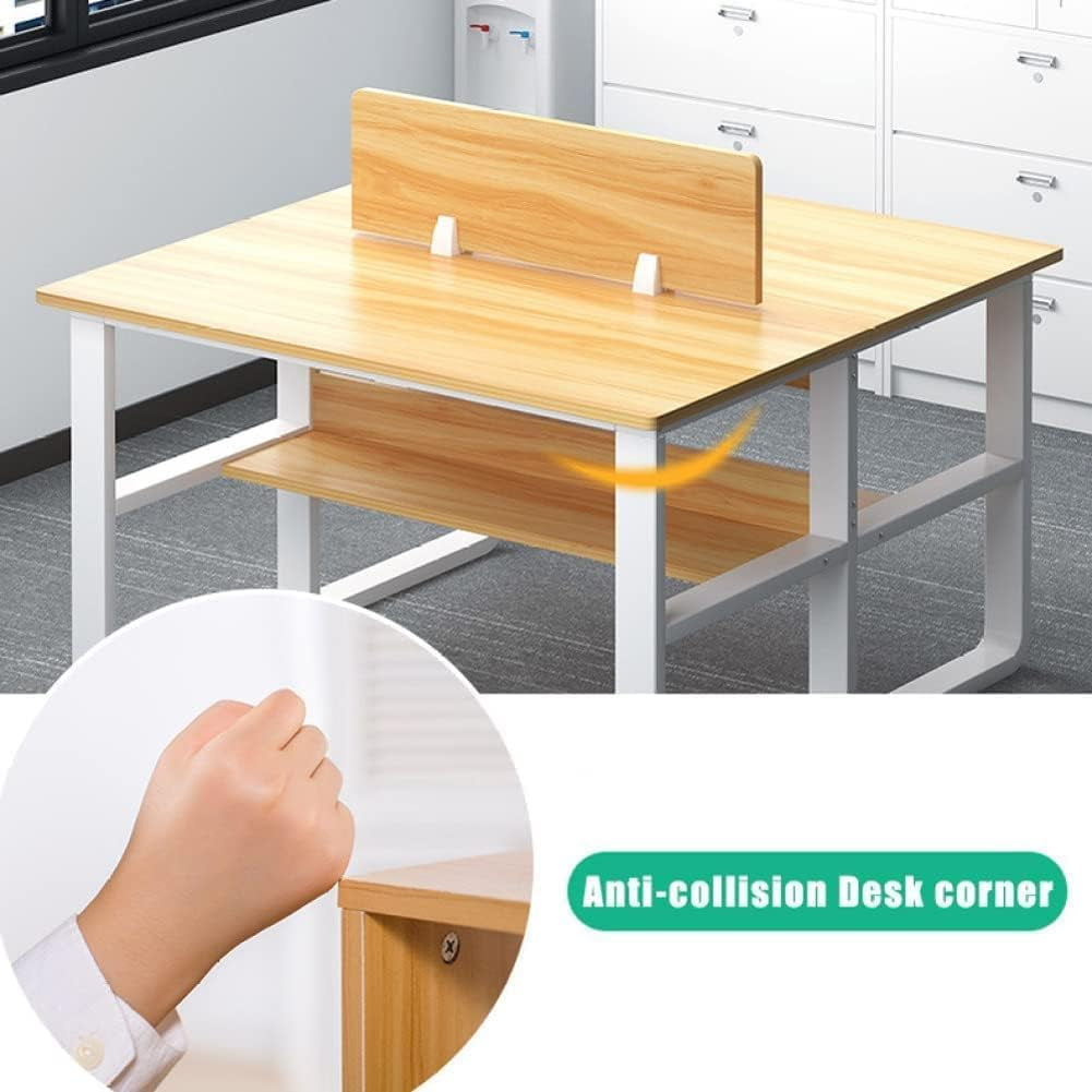 Two Person Desk for Home Office - 47 Inch Double Computer Desk with ...