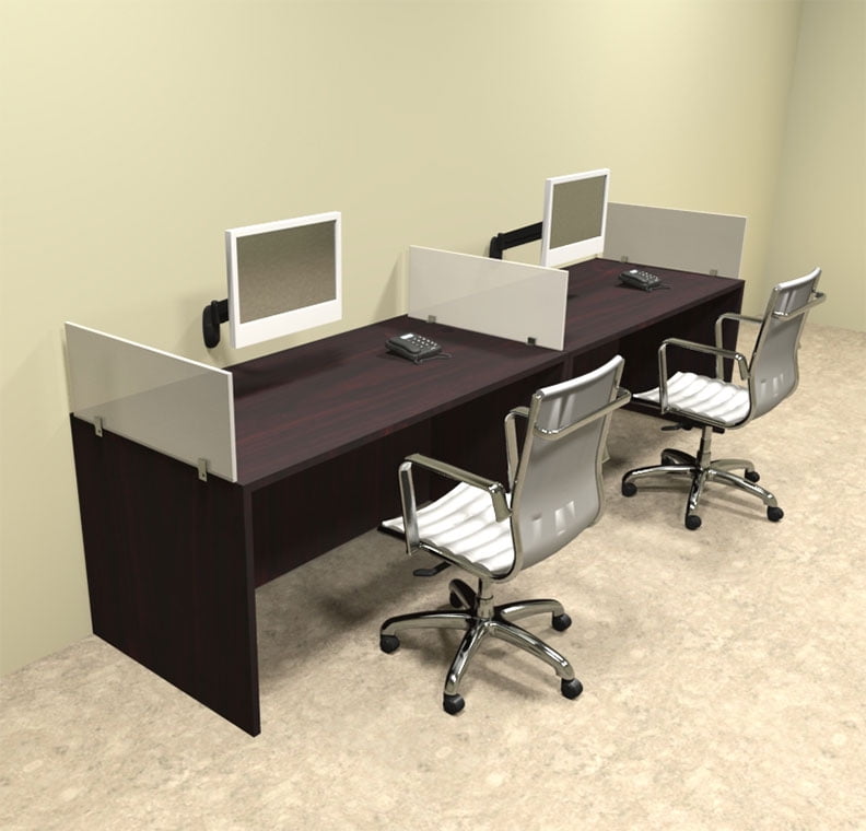 Two Person Divider Modern Office Workstation Desk Set, #OT-SUL-SP3 ...
