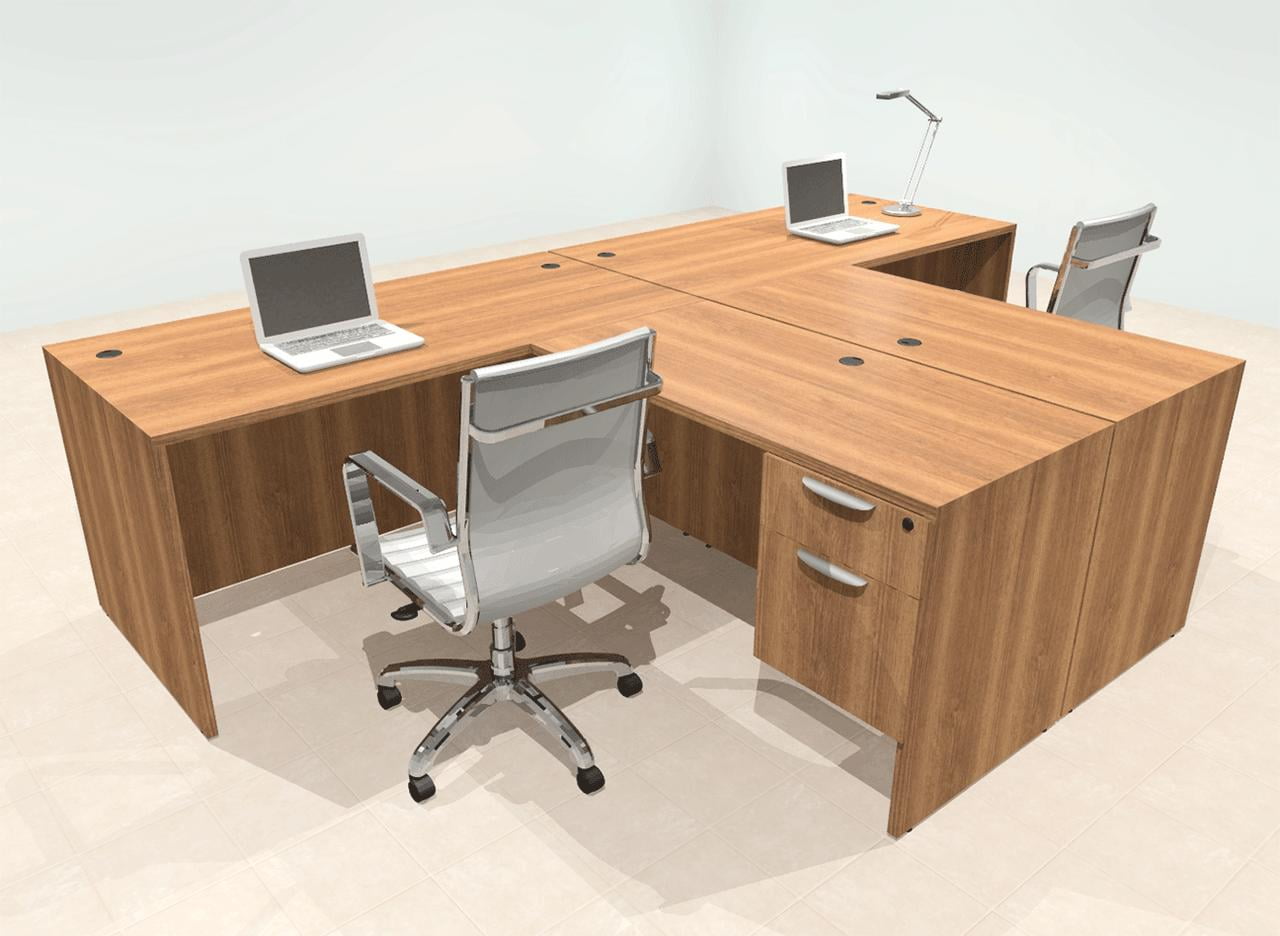 Two Person Modern Office Workstation Desk Set, #OT-SUL-SPN53 - Walmart.com
