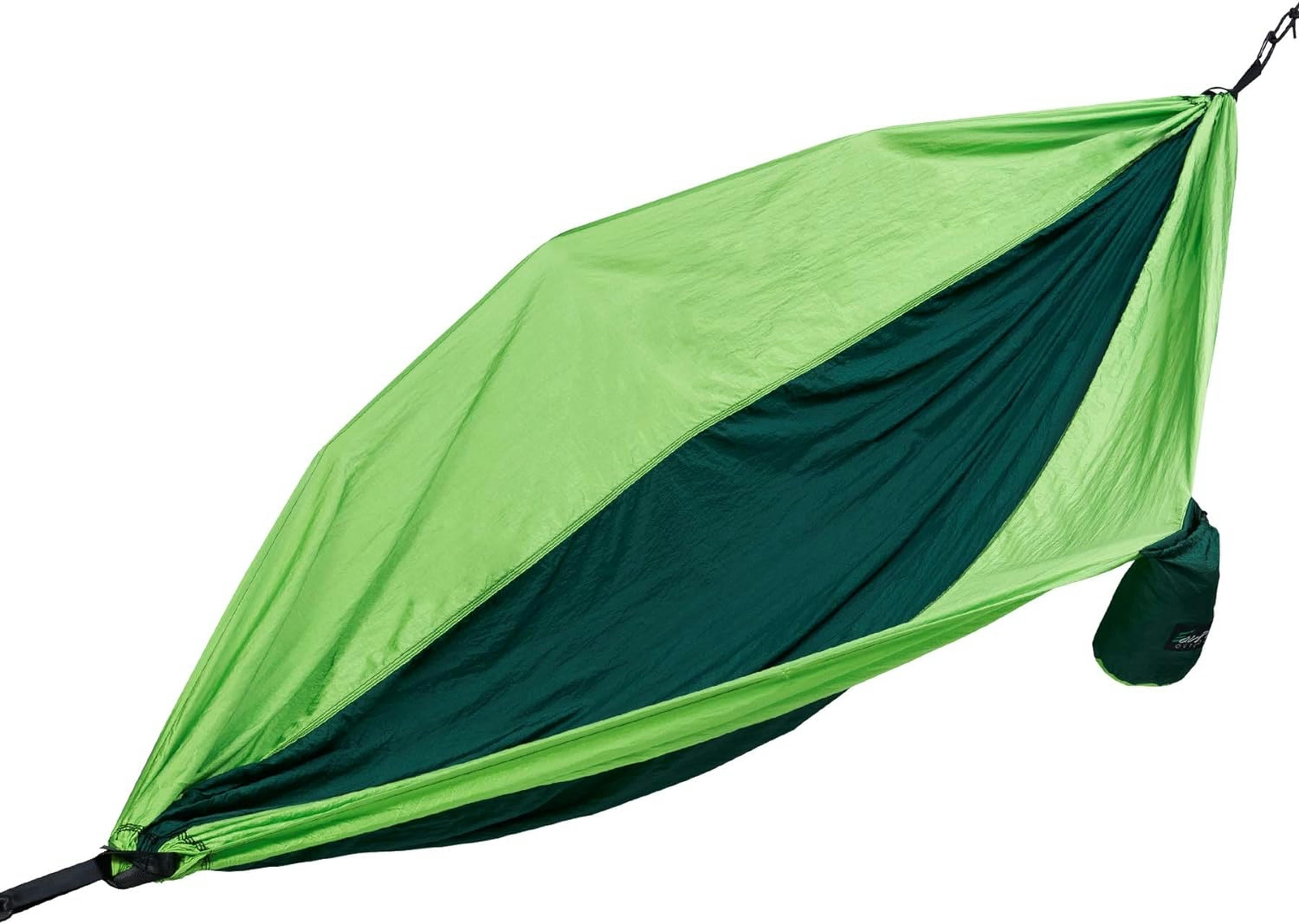 Two Person Parachute Camping Hammock with Nautical Grade Tree Ropes ...