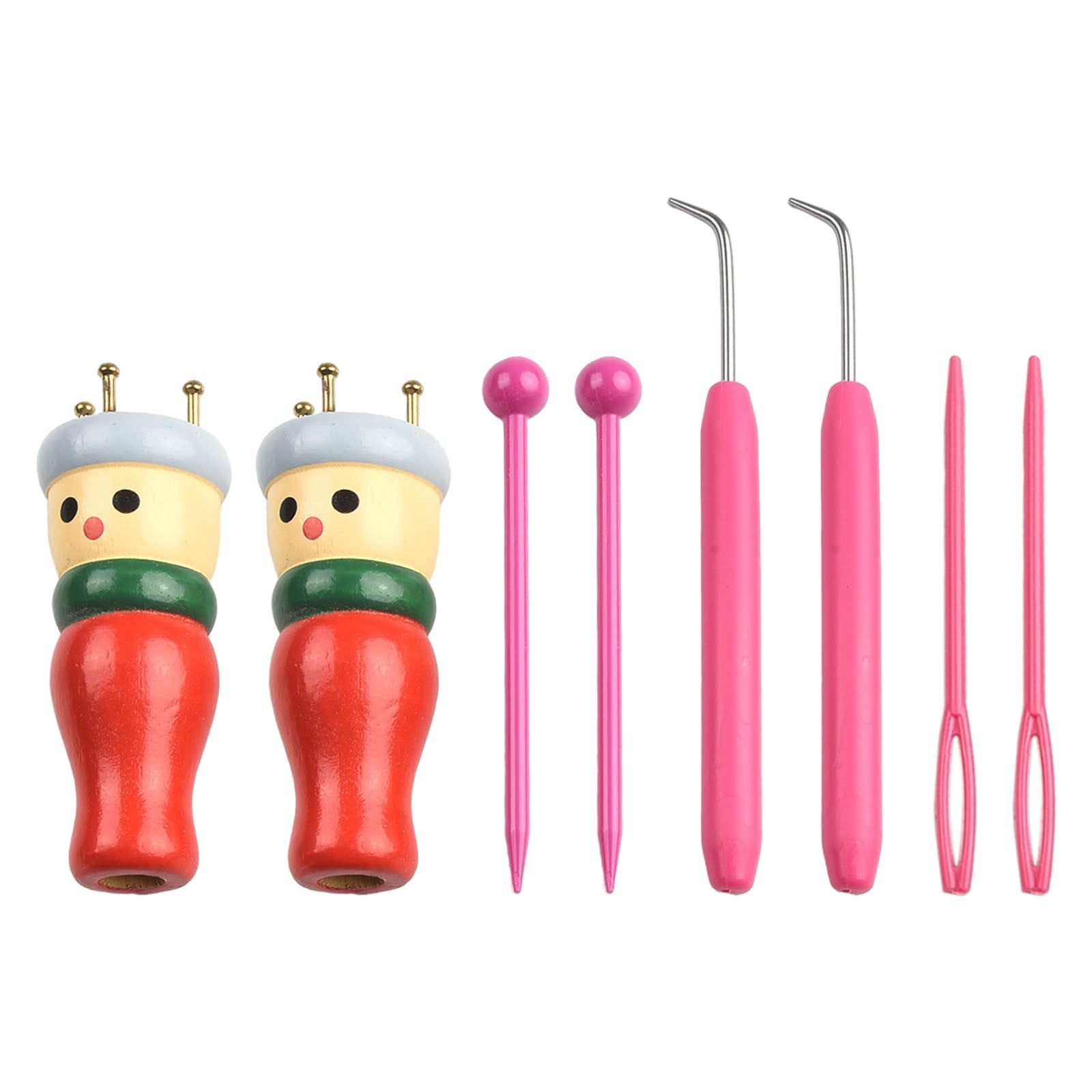 Two-Piece Knitting Doll Tool Set French Knitting Tool Wooden Spool ...