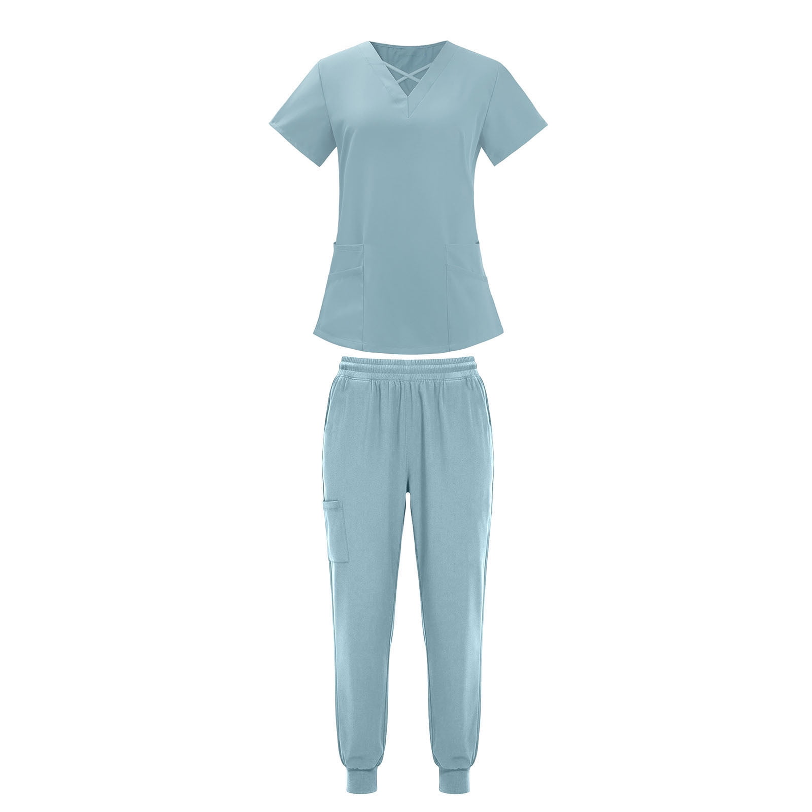 Two Piece Sets for Women 2026 Solid-Color Operating Room Nurse ...