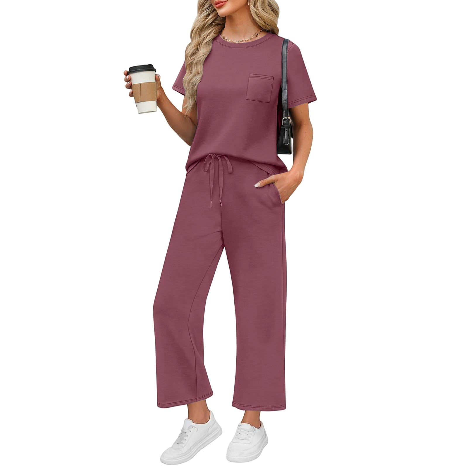 Two Piece Sets for Women Summer Lounge Sets Beach Vacation Travel ...