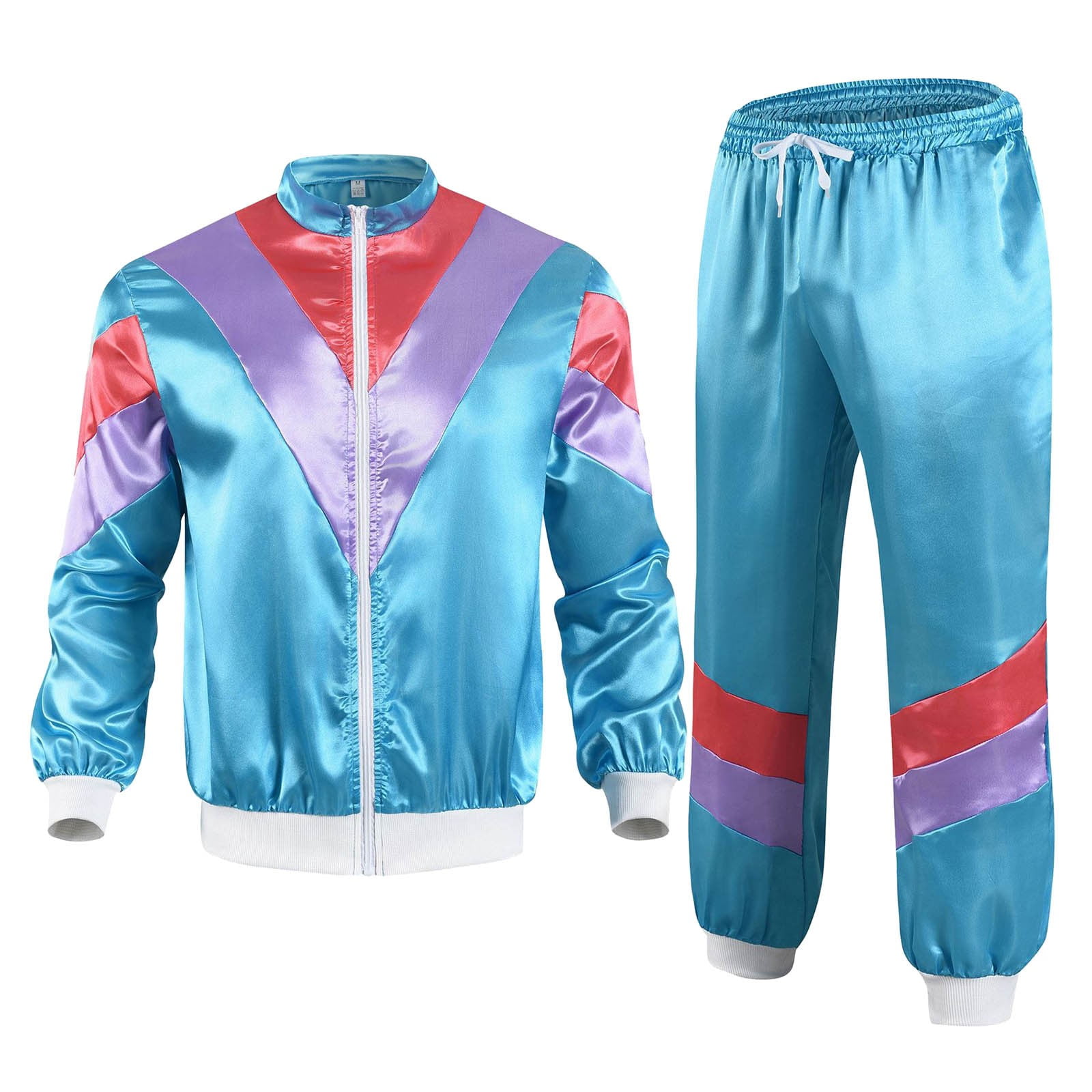 Two Piece Sets for Women Vintage 80S Tracksuit Retro Hop Windbreaker ...